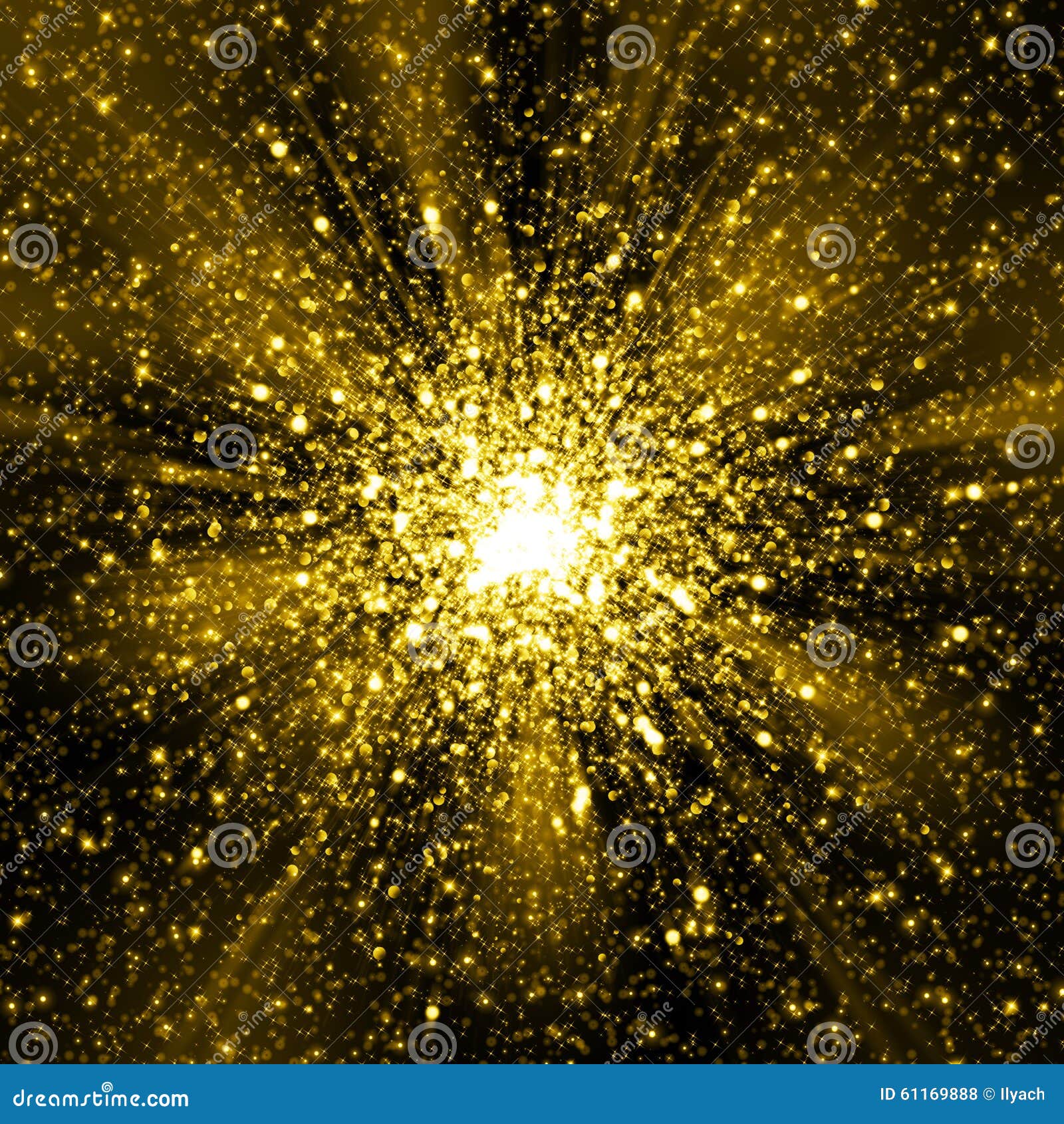 Sparkling Glittering Space Explosion Stock Illustration - Illustration ...