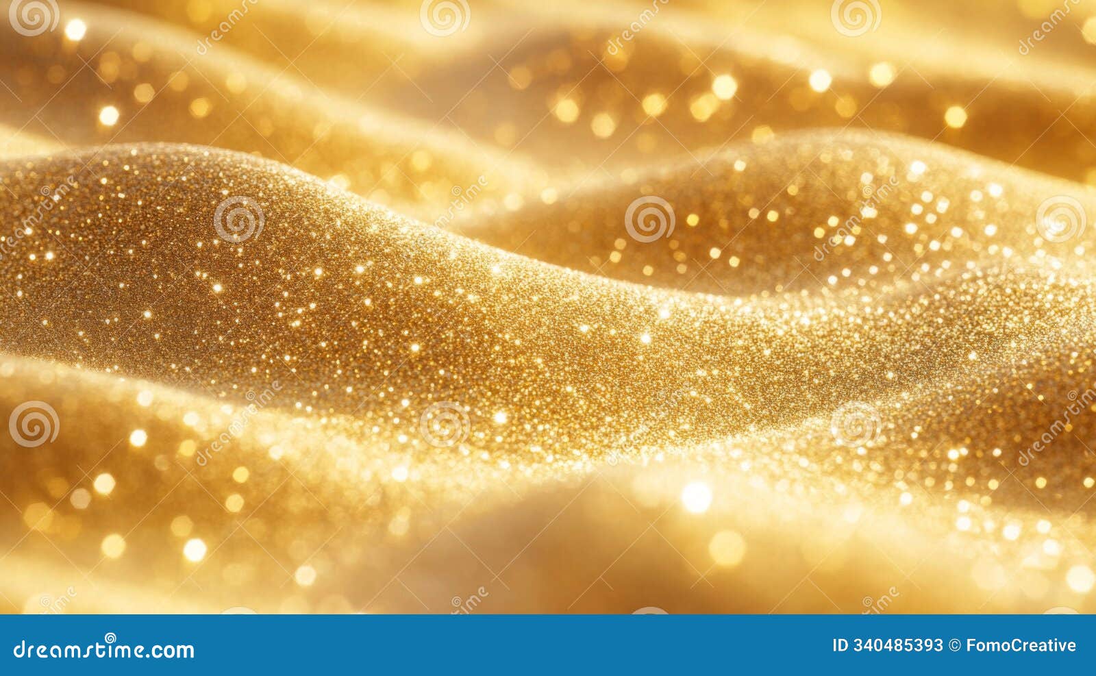 Sparkling Golden Glitter Texture with Subtle Waves Stock Illustration ...
