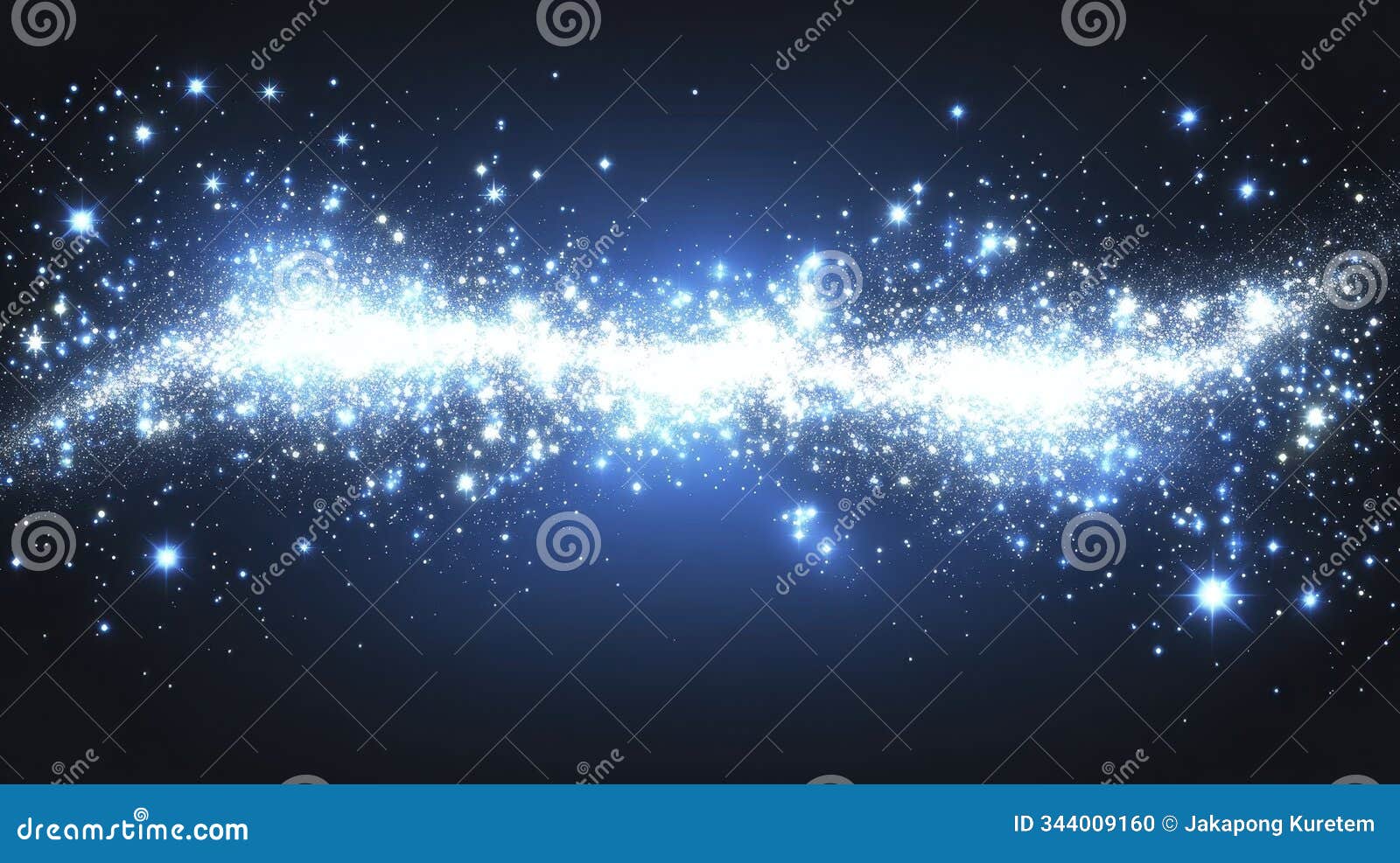 Sparkling Gradient Blue Background with Subtle Glitter for Social Media ...