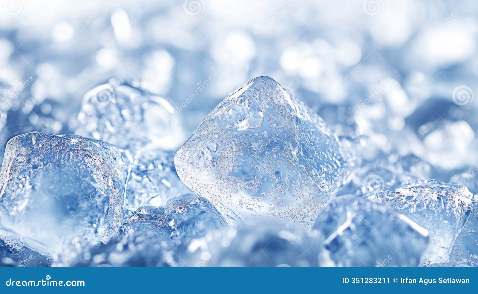 Sparkling Ice Cubes Glistening Cold Winter Texture Stock Illustration ...