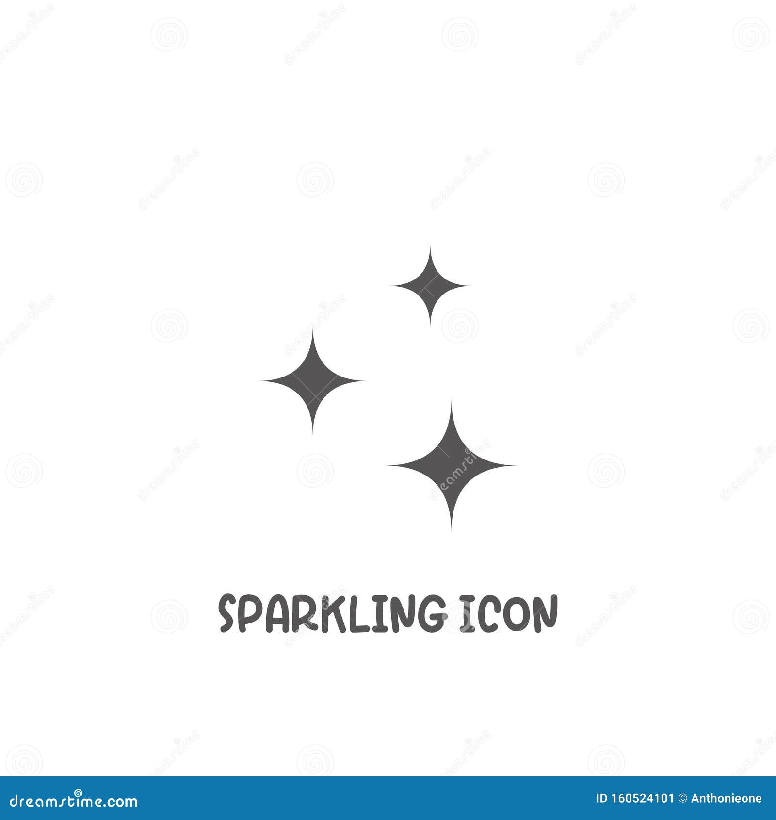 Sparkling Icon Simple Flat Style Vector Illustration Stock Vector ...