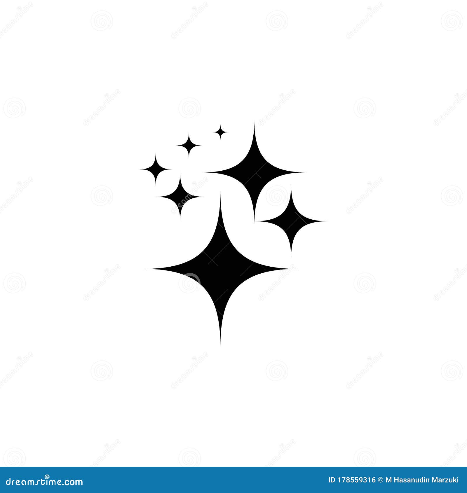 Sparkling icon template stock vector. Illustration of style - 178559316