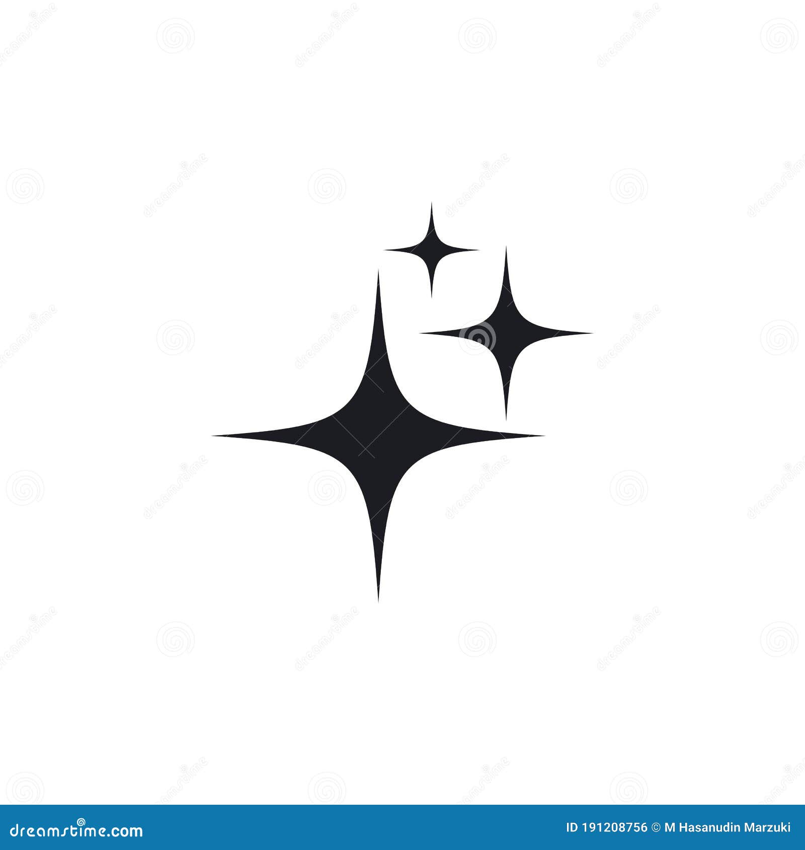 Sparkling icon template stock vector. Illustration of particle - 191208756