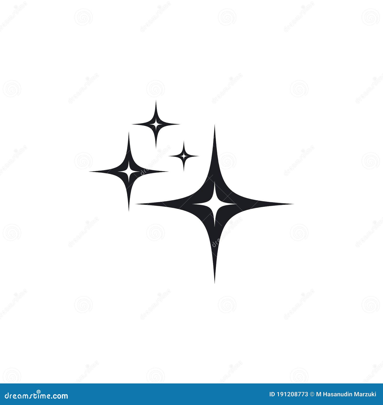 Sparkling icon template stock vector. Illustration of particle - 191208773