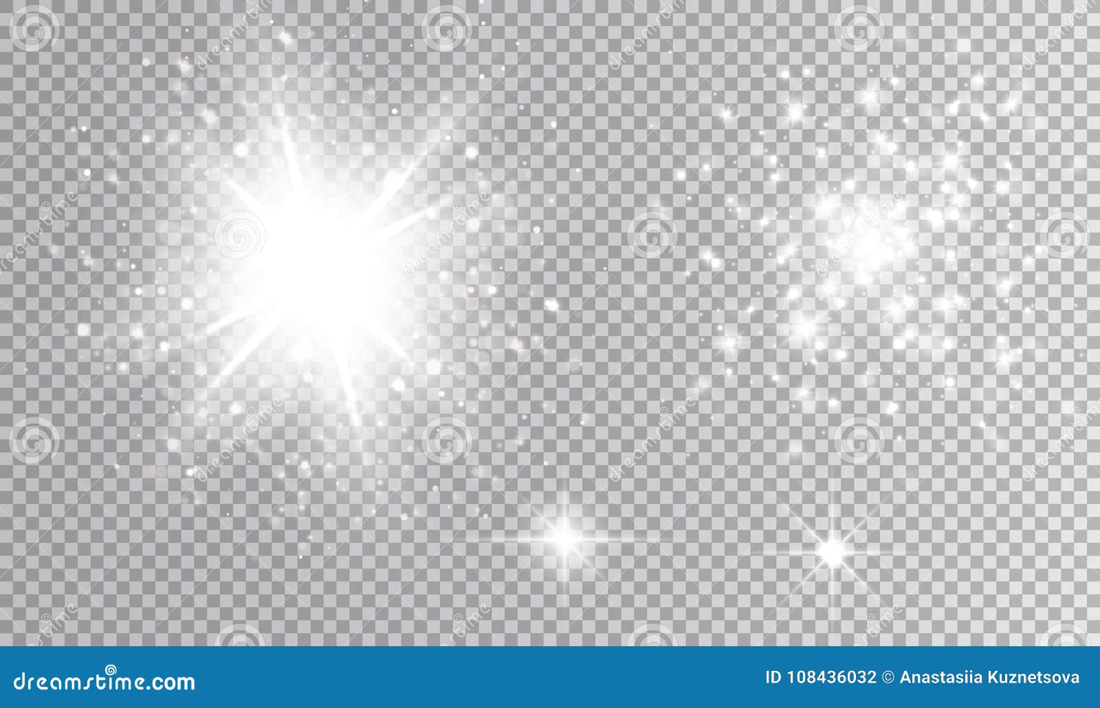 Sparkling Light Effects Set Stock Vector - Illustration of light, glare ...