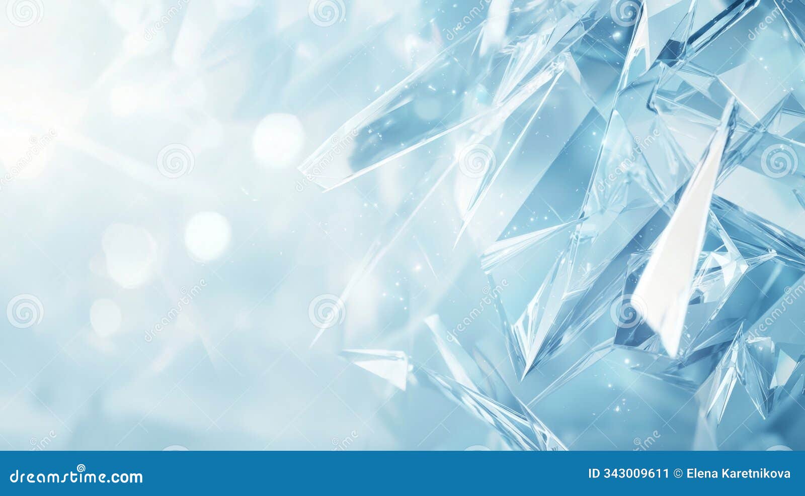 Sparkling Light Particles are Flying Around a Crystal Structure ...