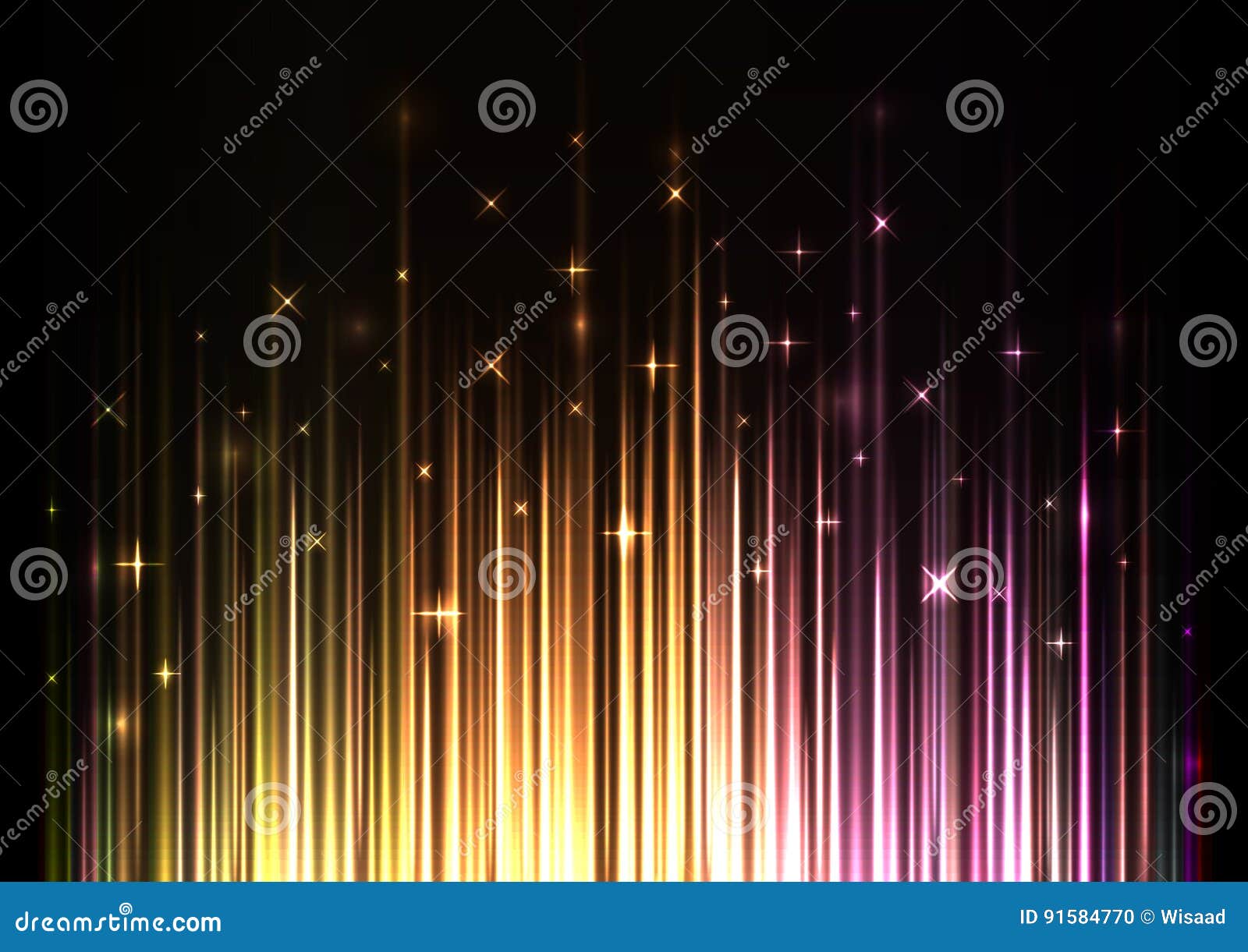 Sparkling Light Stream from Under Background Stock Vector ...
