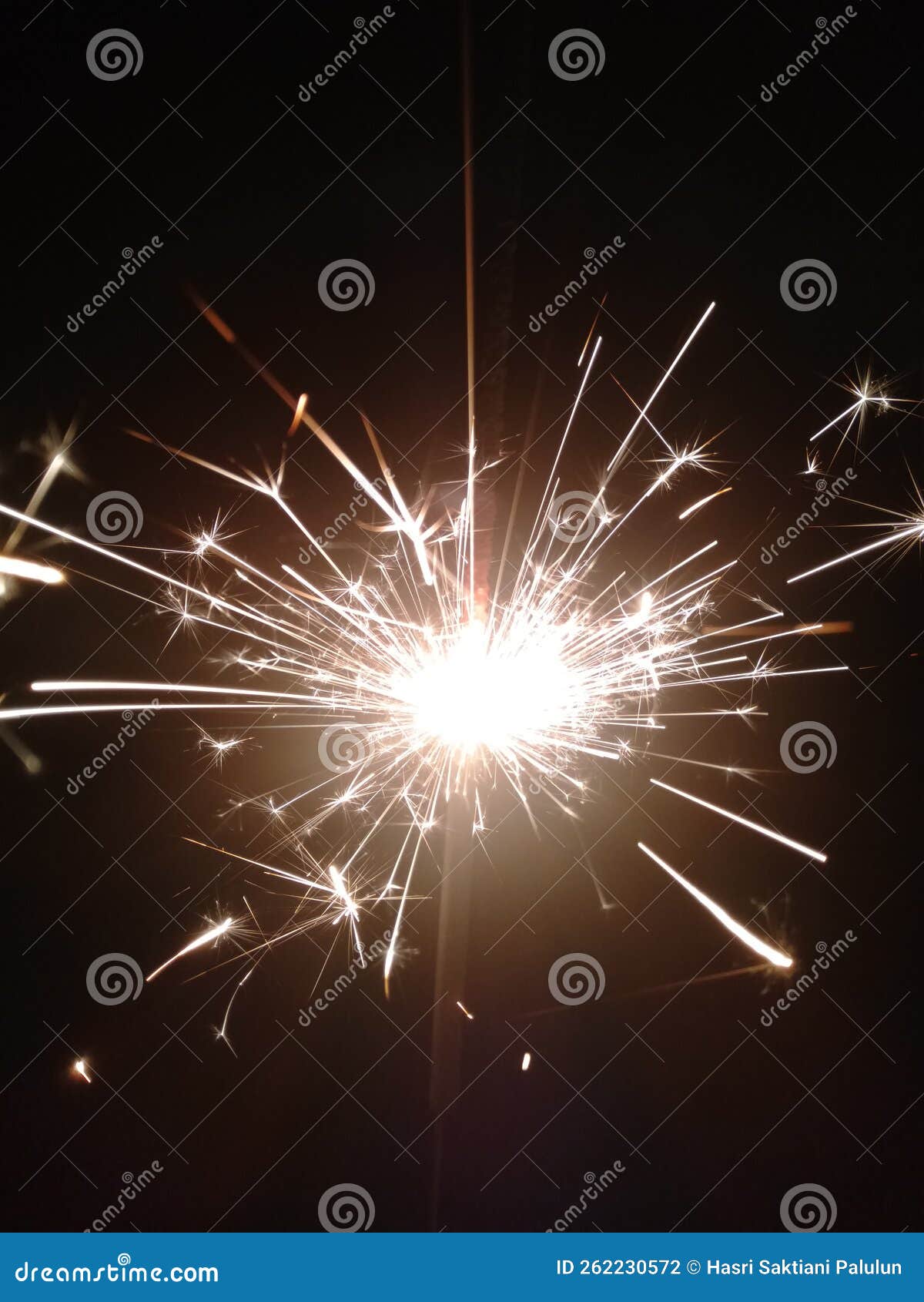 Sparkling Little Sparks of Fireworks Stock Photo - Image of night ...