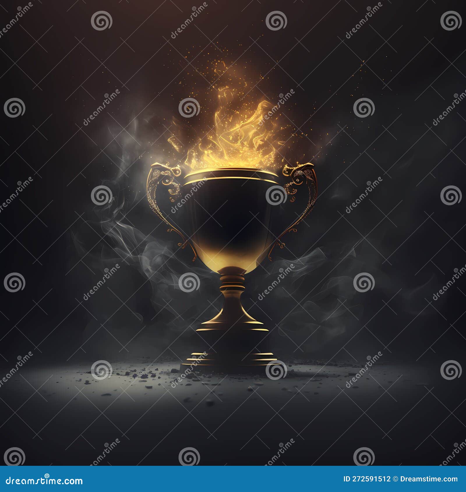 Sparkling Luxury Trophy. Generative AI Stock Illustration ...