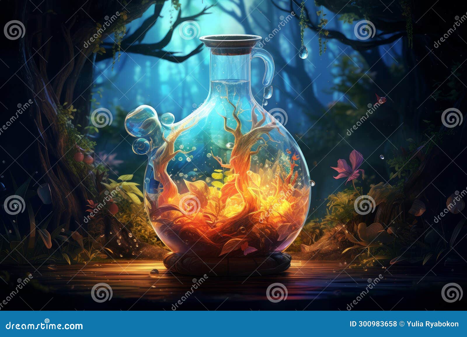 Sparkling Magical Elixir. Generate Ai Stock Illustration - Illustration ...
