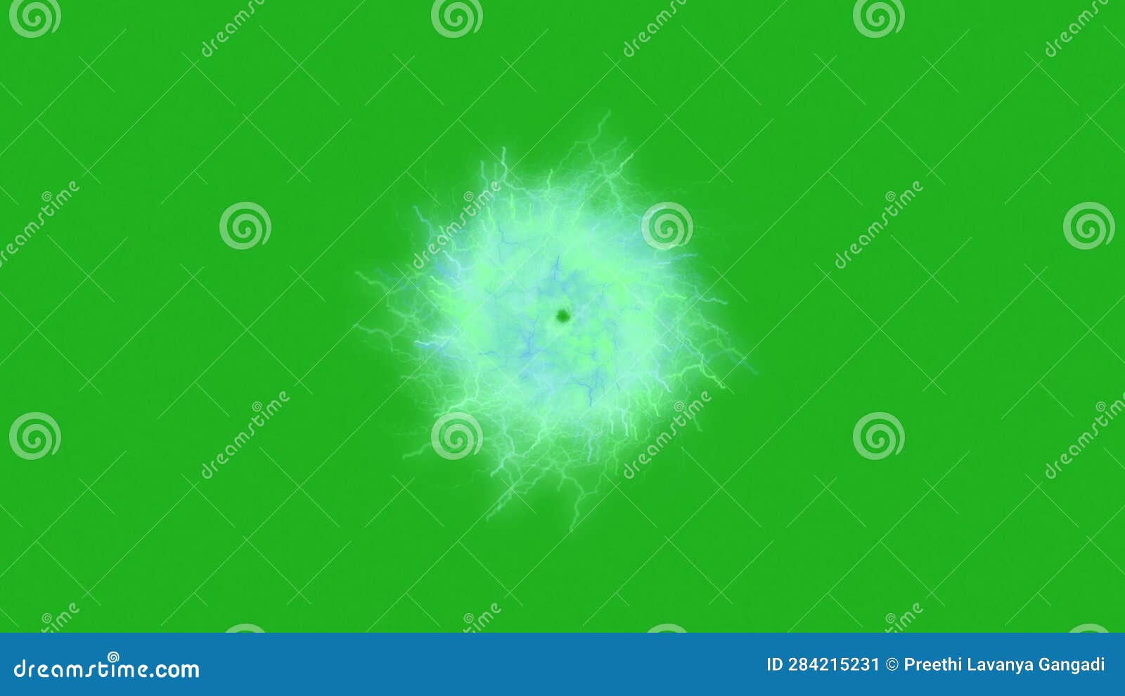 Sparkling Magnetic Effect with Green Screen Backdrop Stock Video ...