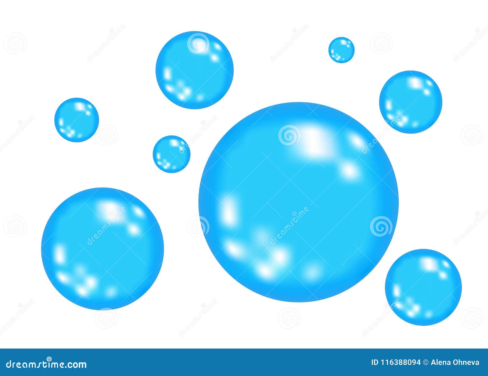 Oxygen Water Bubbles Background. Fizzy Carbonated Drink, Seltzer, Beer ...