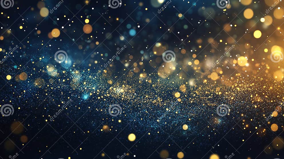 Sparkling Particles Create a Captivating Cosmic Effect Against a Deep ...