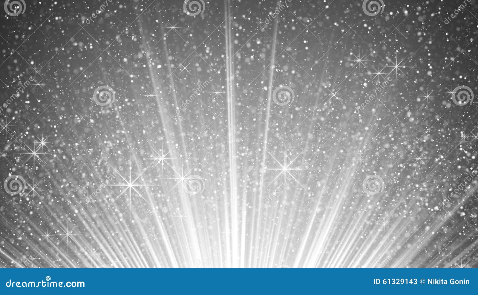 Sparkling Particles in White Light Rays Stock Illustration ...