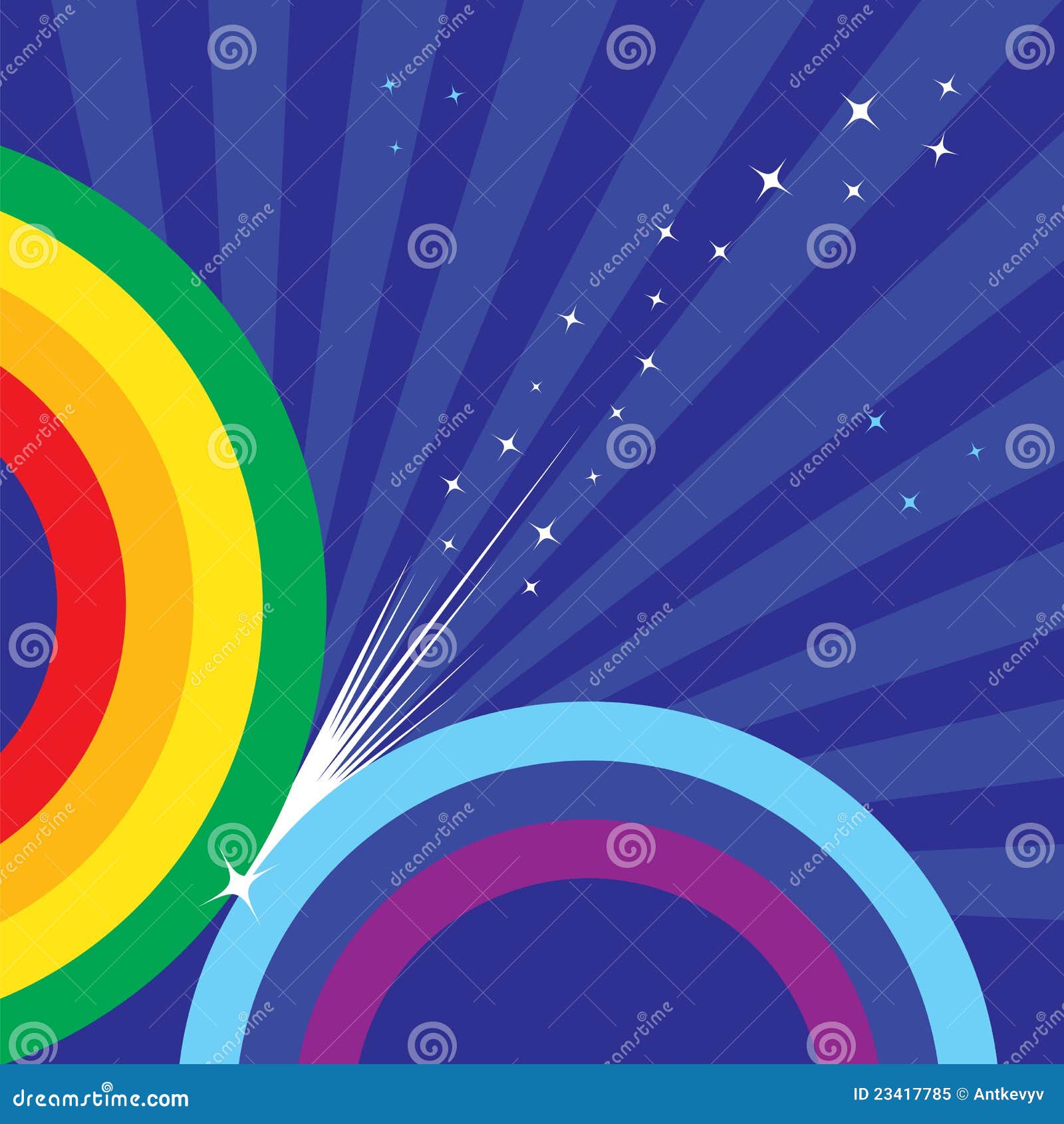 Sparkling rainbow stock vector. Illustration of magical - 23417785