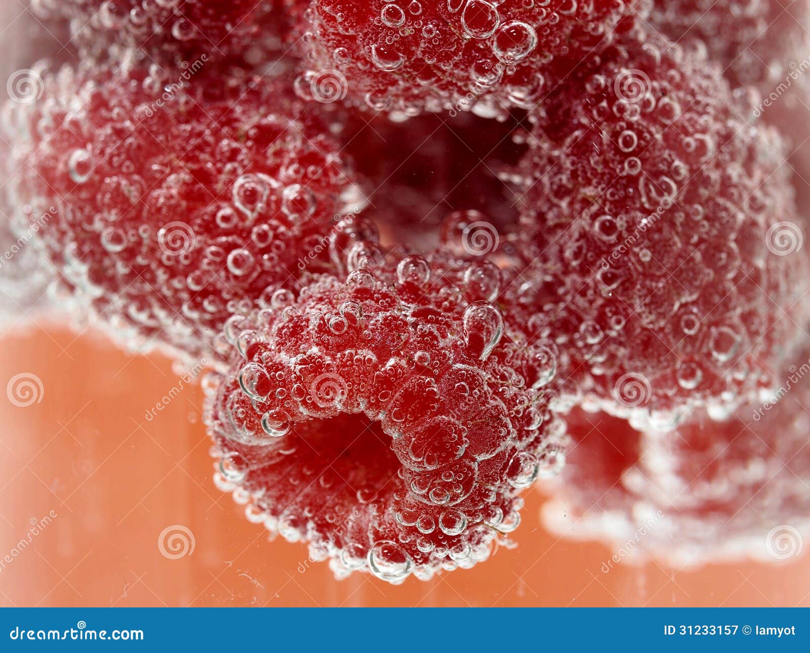 Sparkling raspberry stock image. Image of closeup, bubble - 31233157
