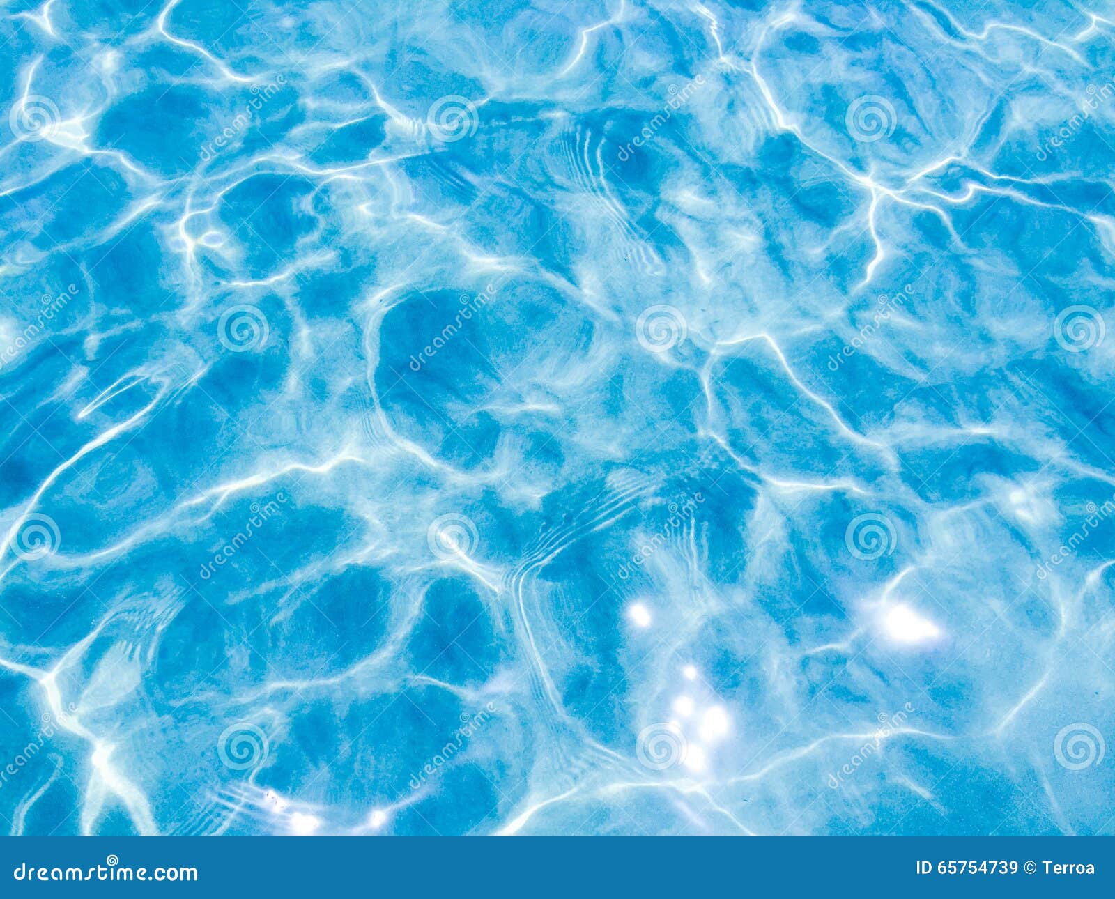 Sparkling Refreshing Blue Water Background Texture Stock Image - Image ...