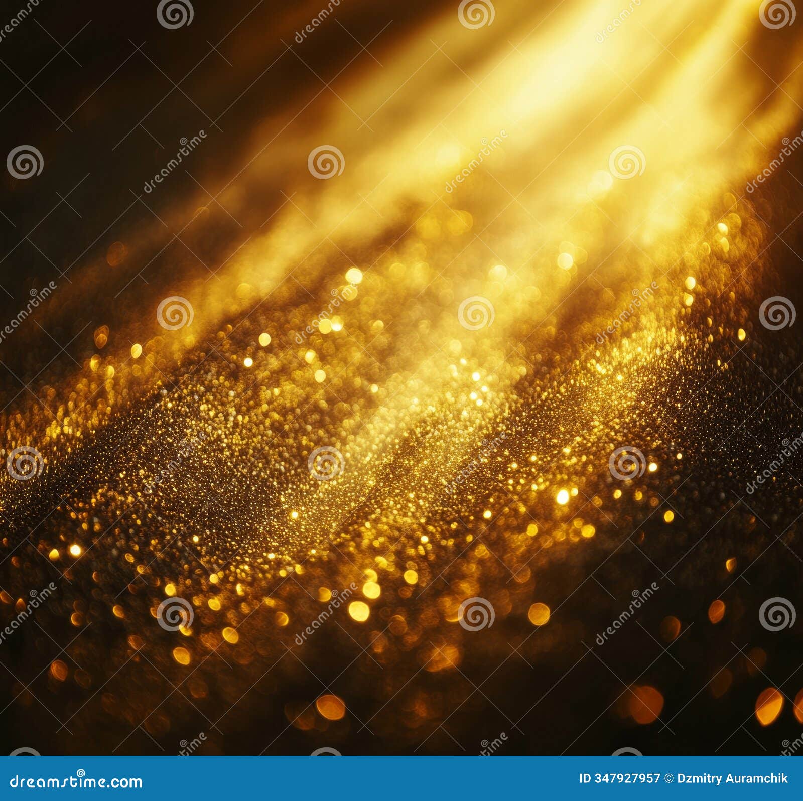 A Sparkling Retro Illumination Background. an Abstract Gold Backdrop ...