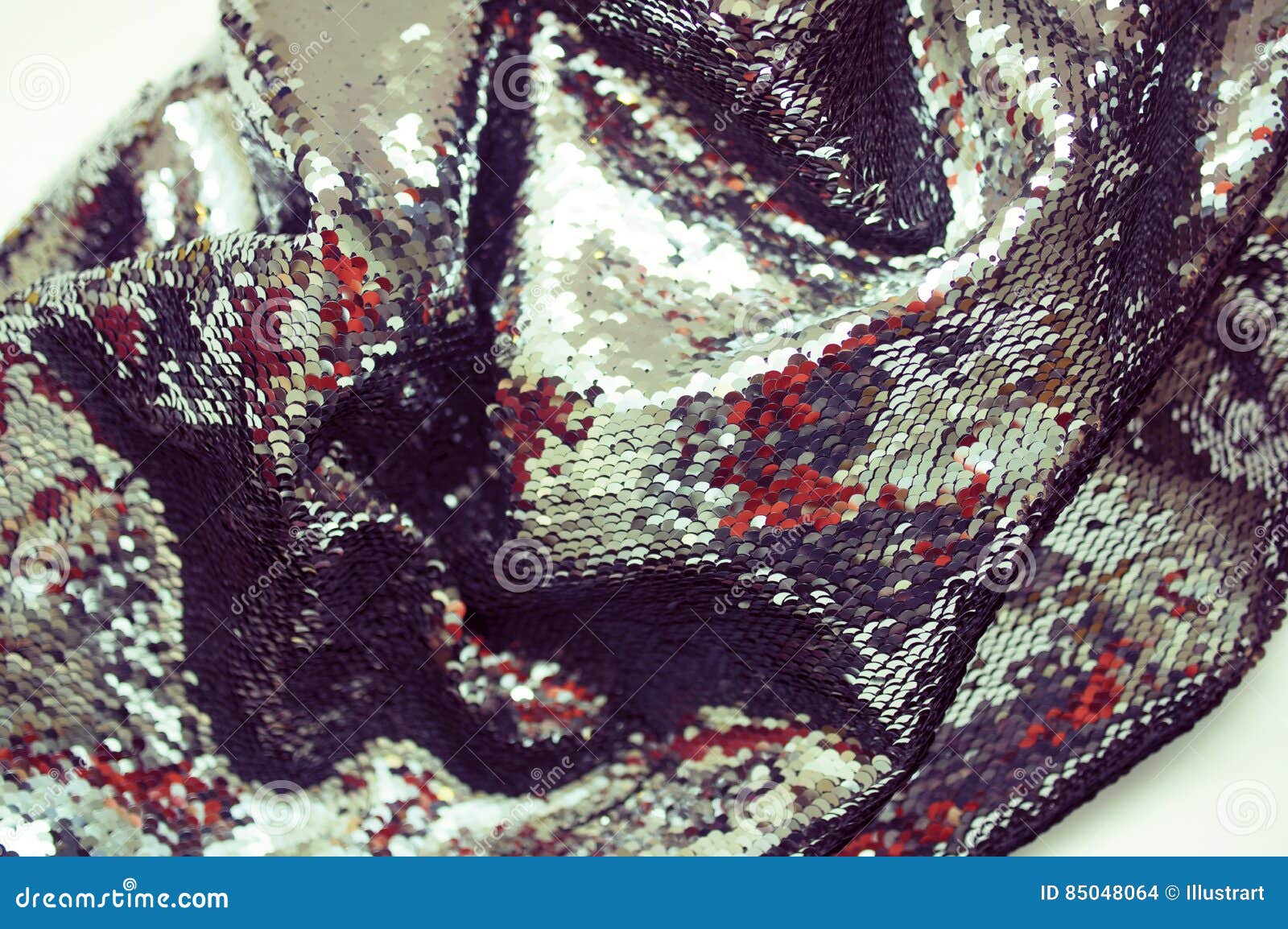 Sparkling Sequined Fabric Texture Stock Photo - Image of glamour, macro ...