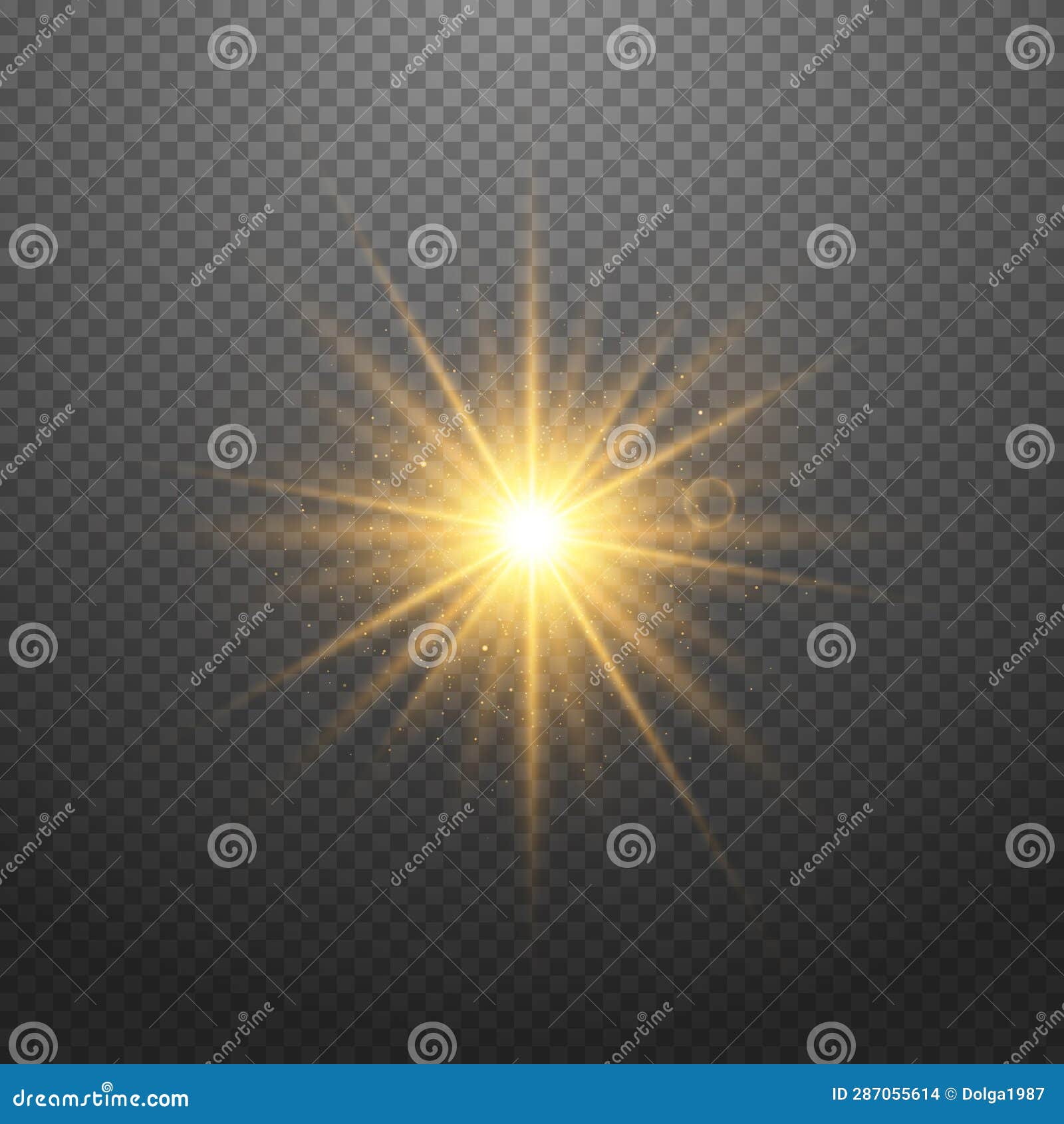 A Sparkling and Shining Star, a Bright Flash of Lights with Radiation ...