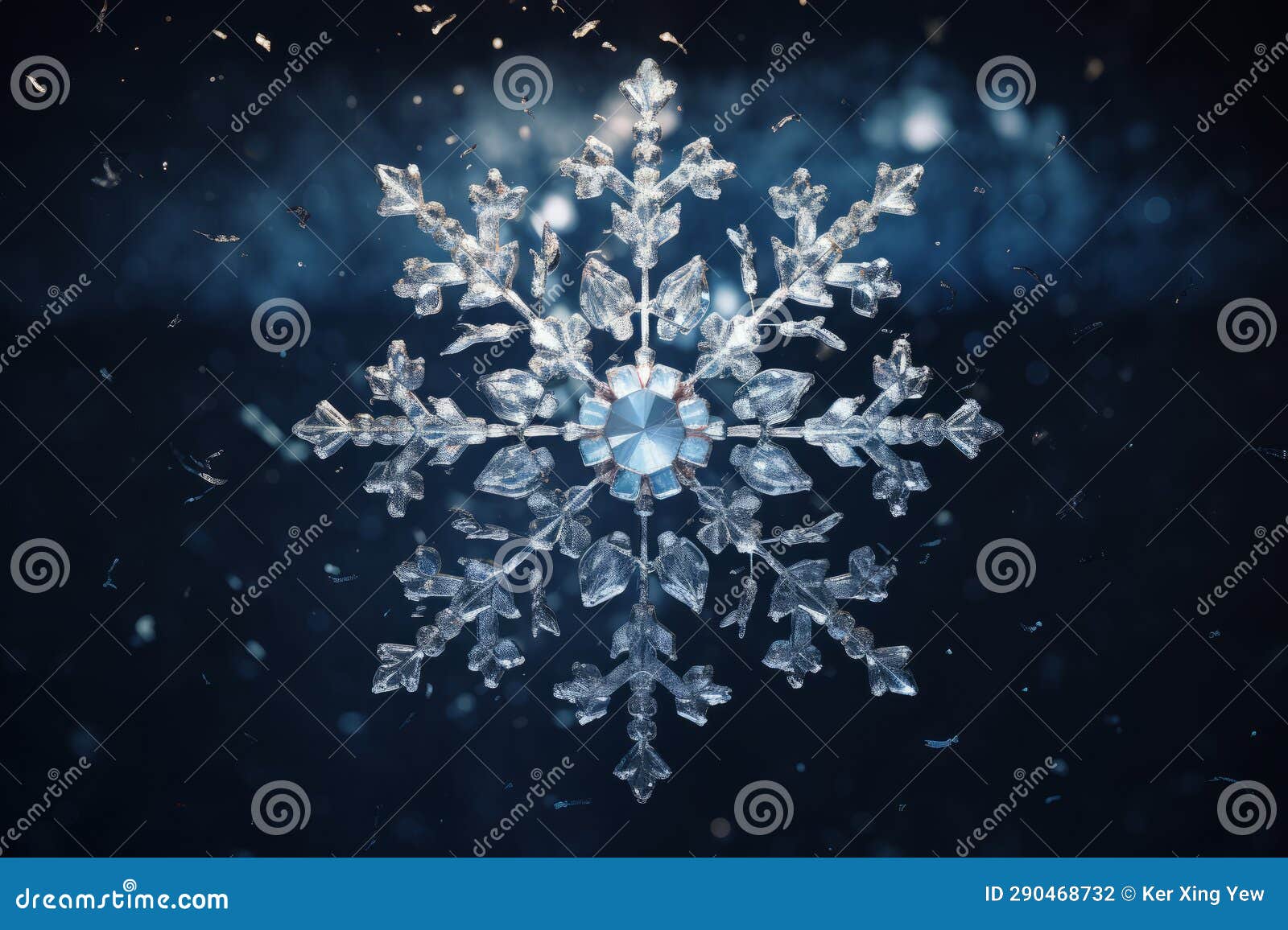 Sparkling Snowflake Clip Art Stock Illustration - Illustration of ...