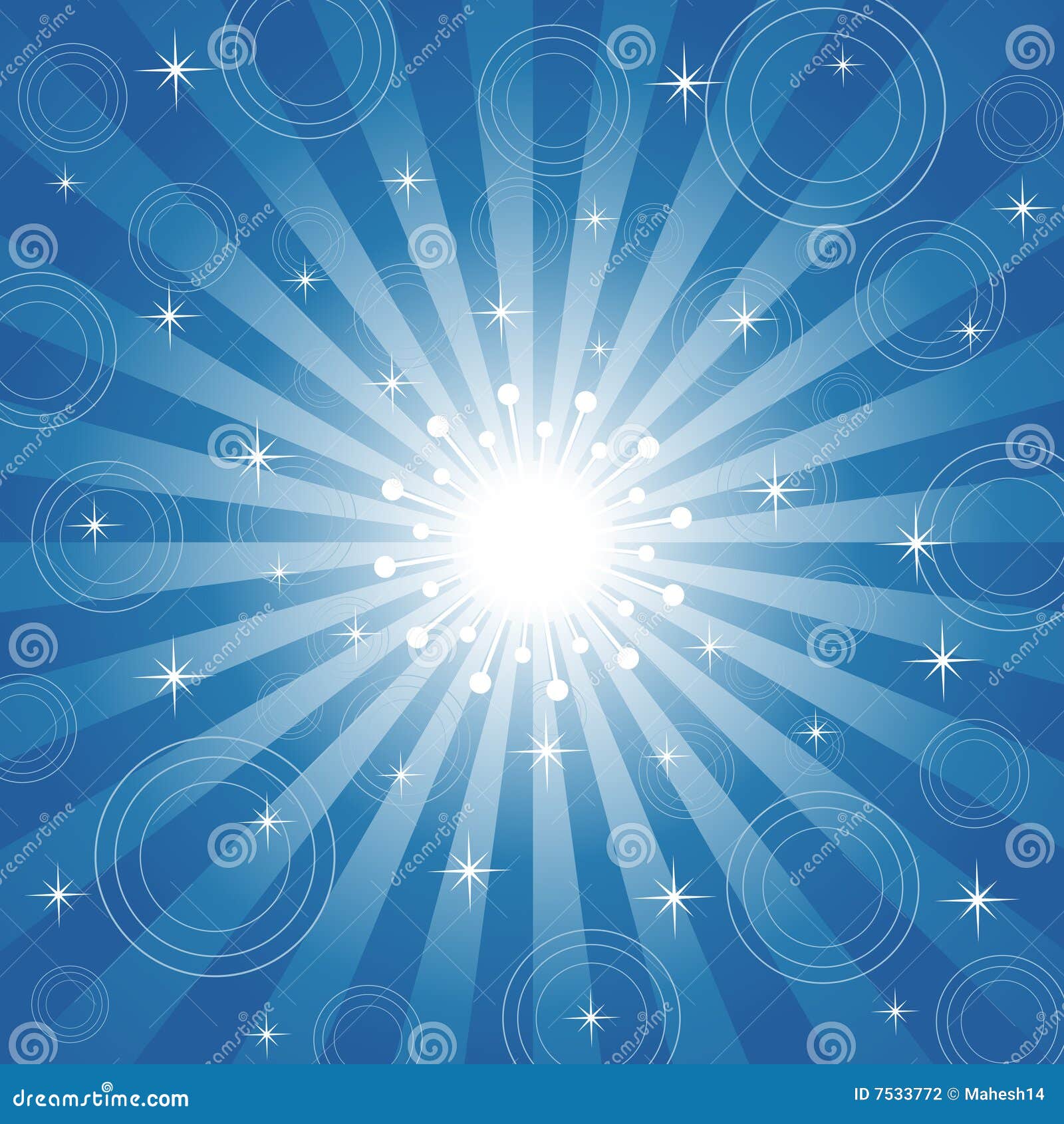 Sparkling Star-Burst Background Stock Vector - Illustration of abstract ...