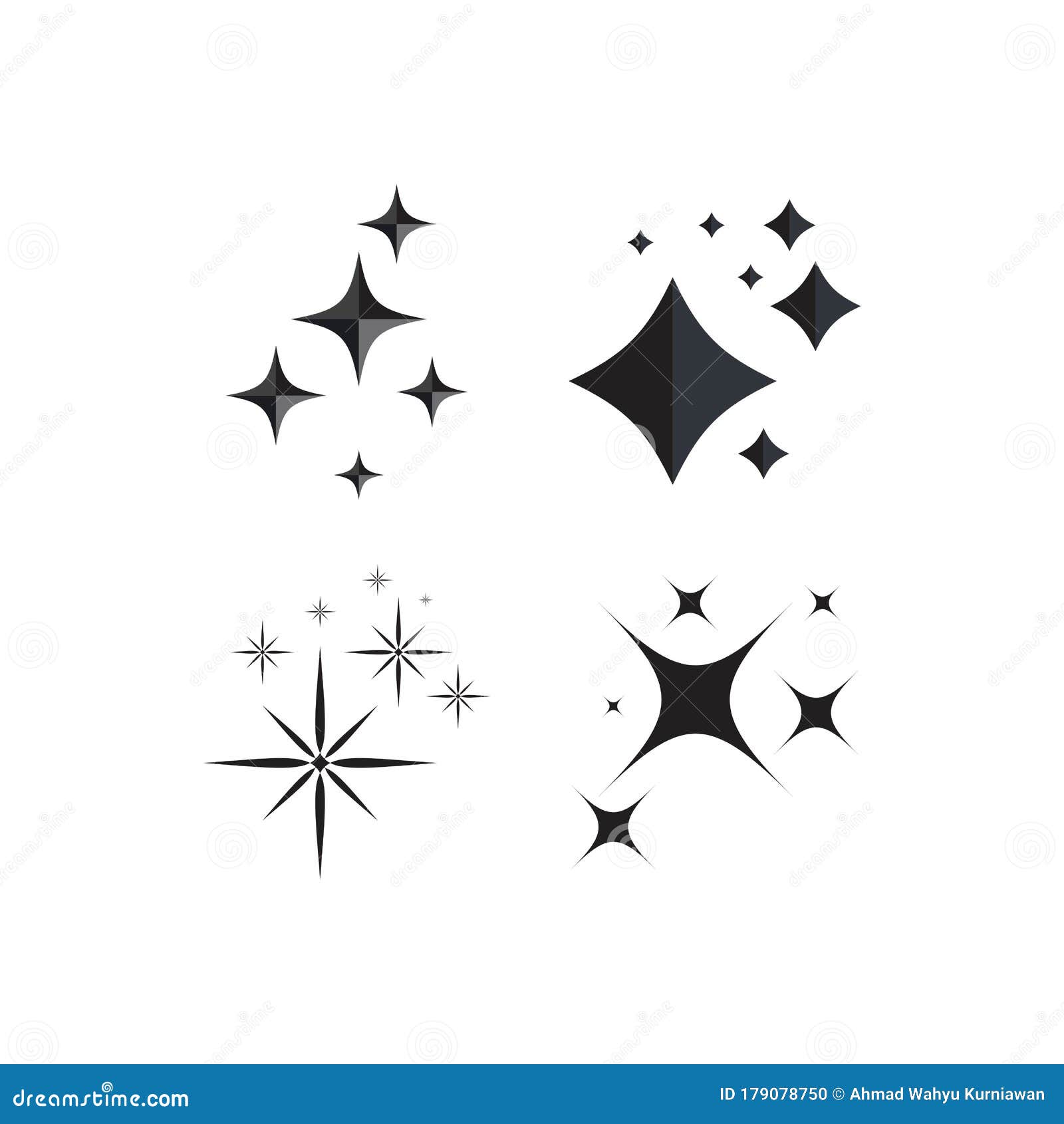 Sparkling star icon stock vector. Illustration of glowing - 179078750