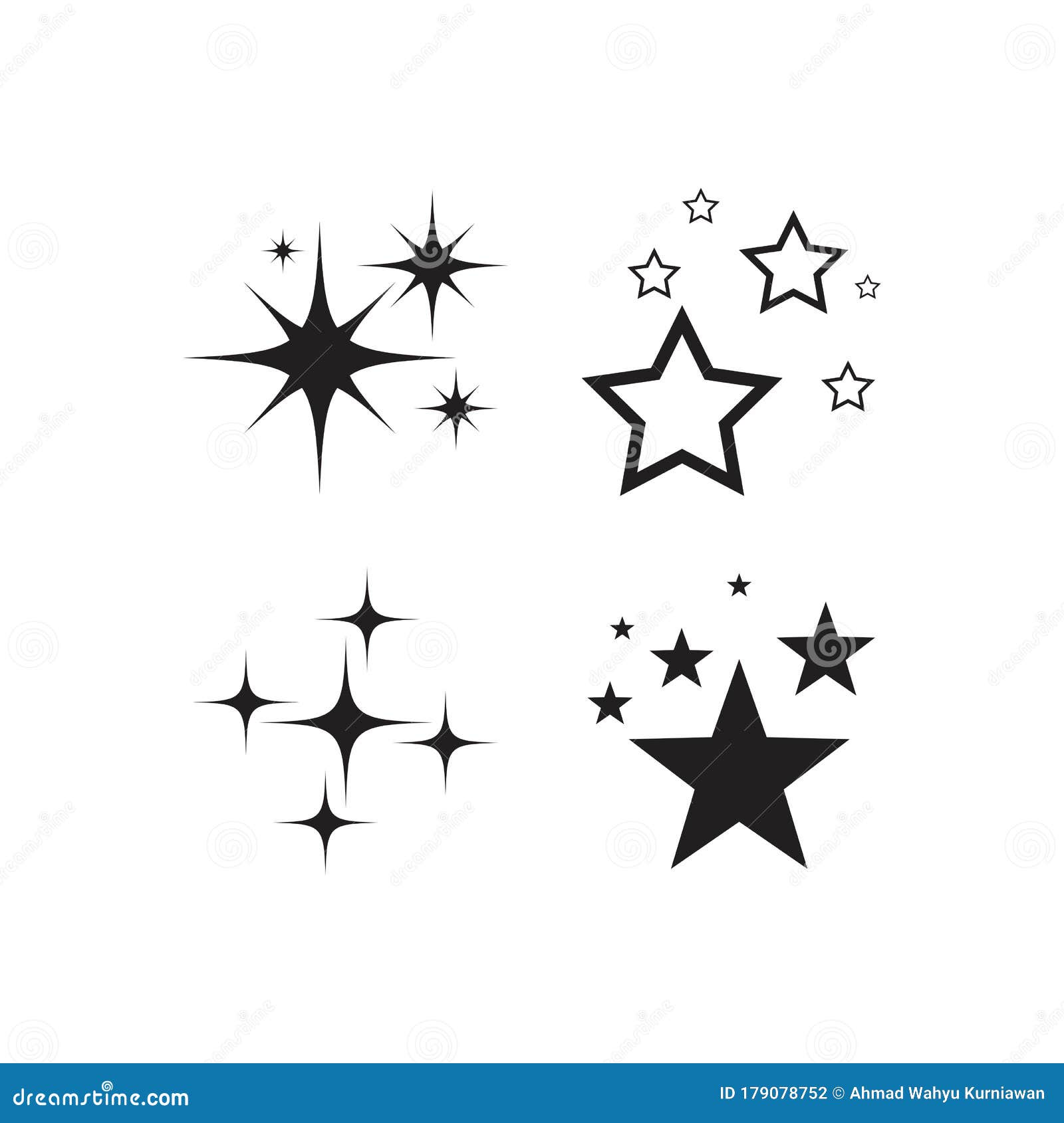 Sparkling star icon stock vector. Illustration of glow - 179078752