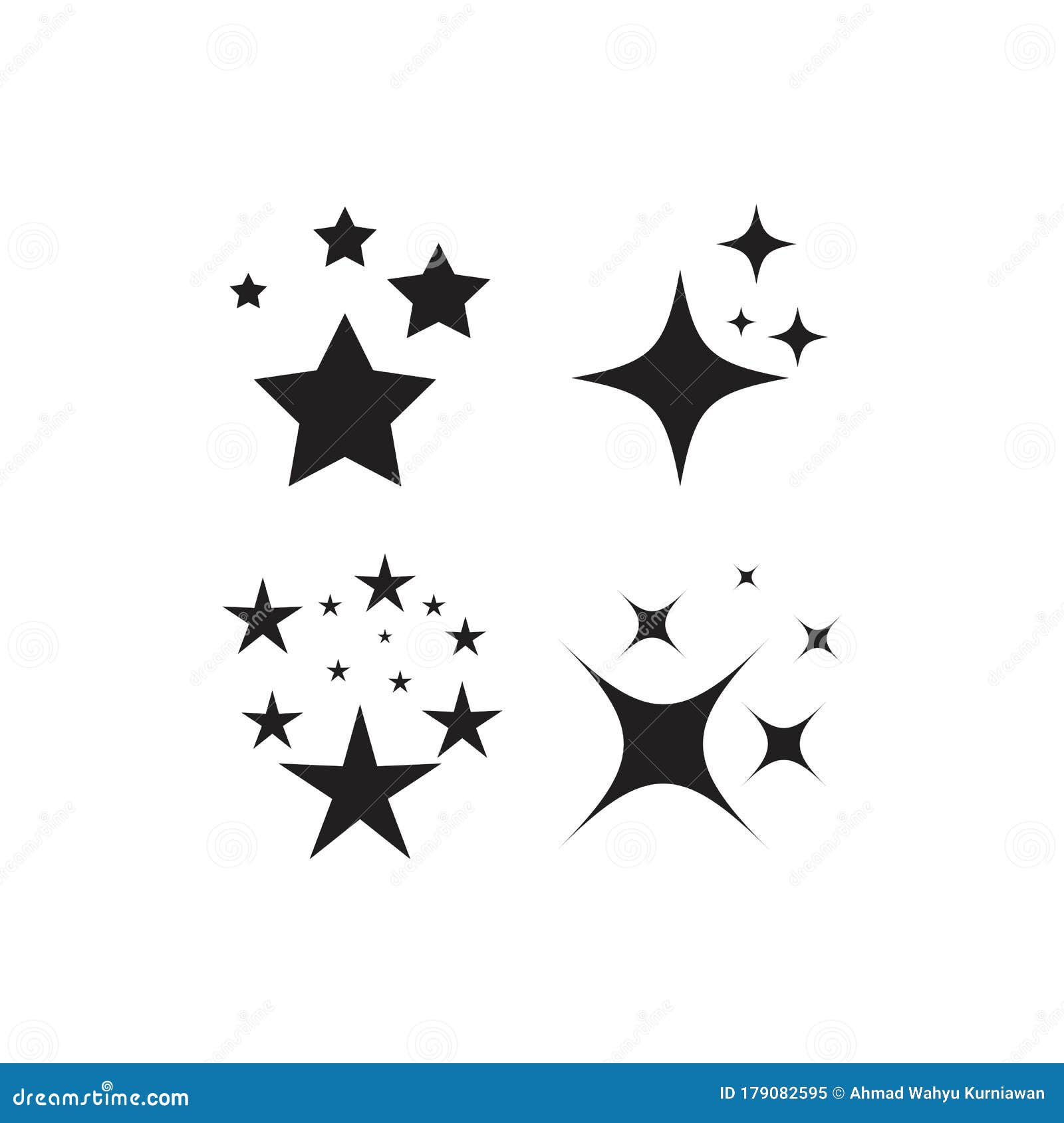 Sparkling star icon stock illustration. Illustration of star - 179082595