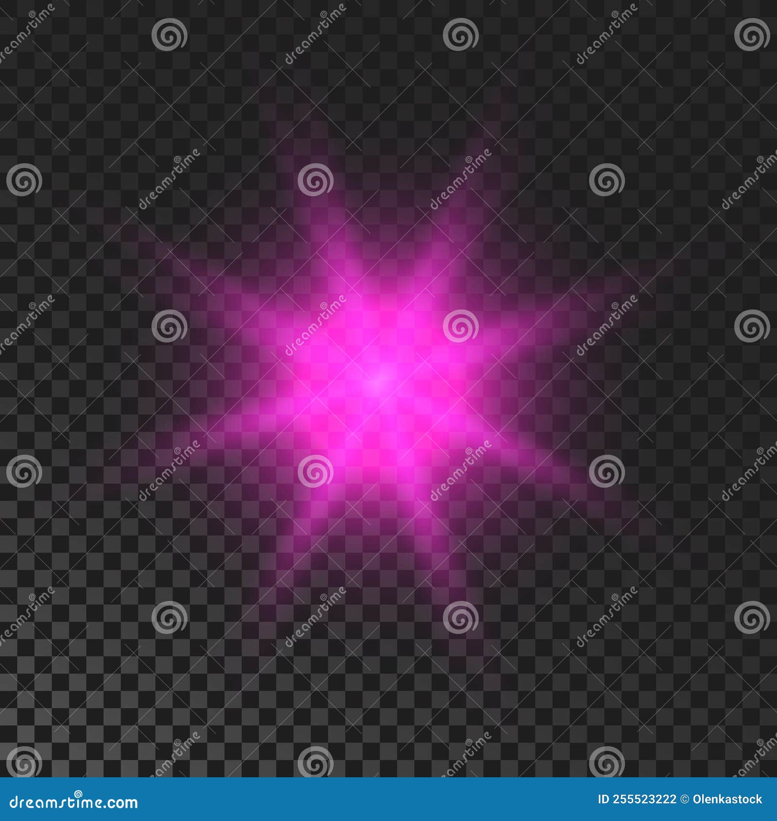 Purple Glowing Sparkling Star Stock Vector - Illustration of effect ...