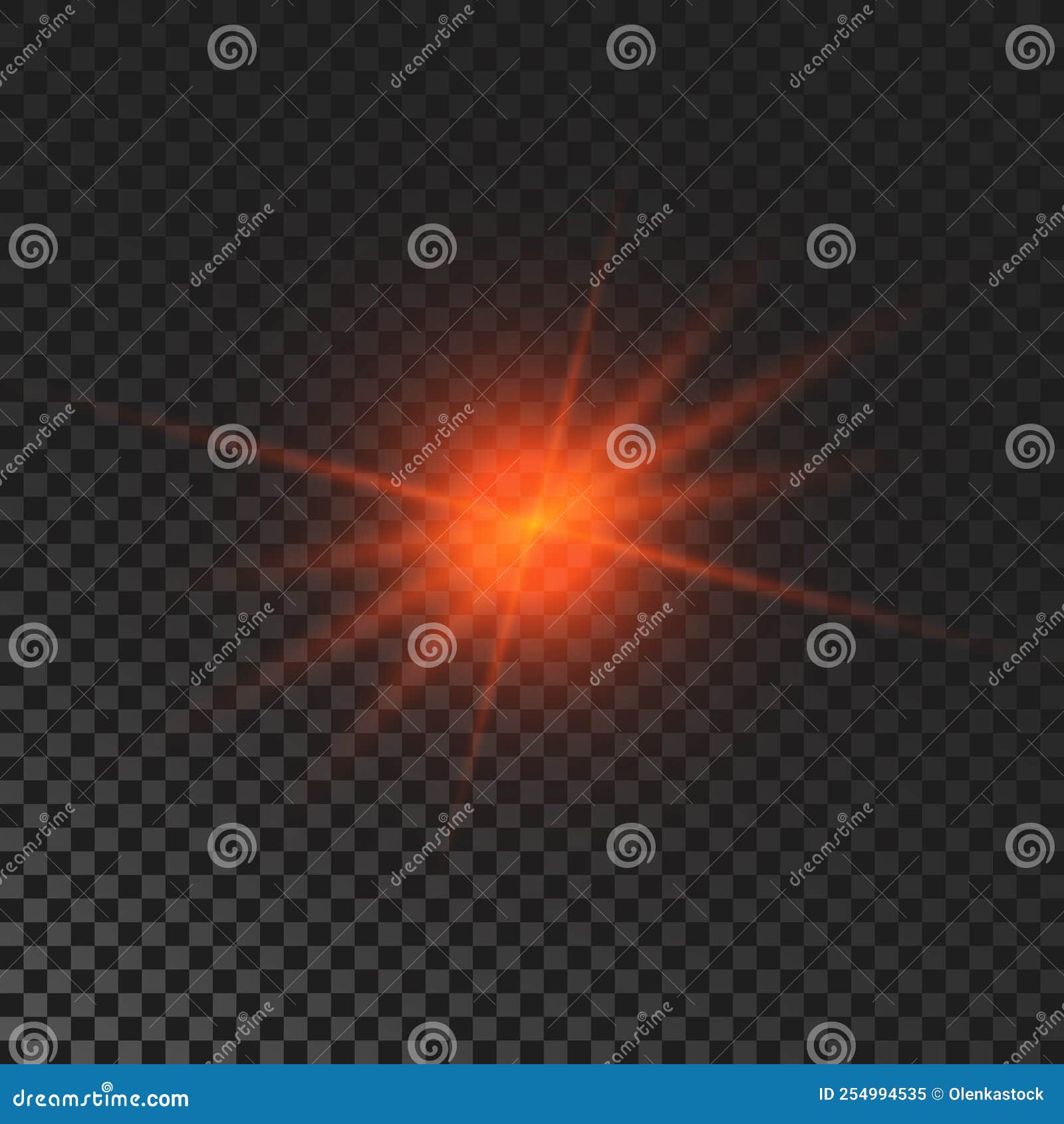 Red glowing sparkling star stock vector. Illustration of design - 254994535