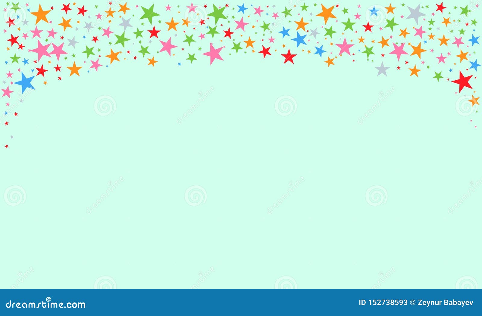 Sparkling Stars Background Border, Confetti Falling Stars for Your ...