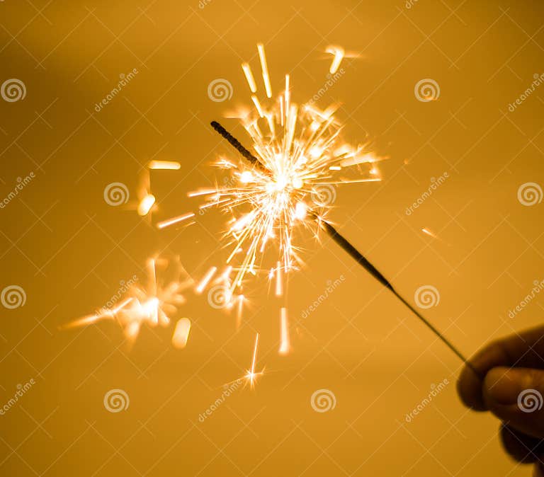 Sparkling stick stock image. Image of bomb, magic, closeup - 28223027