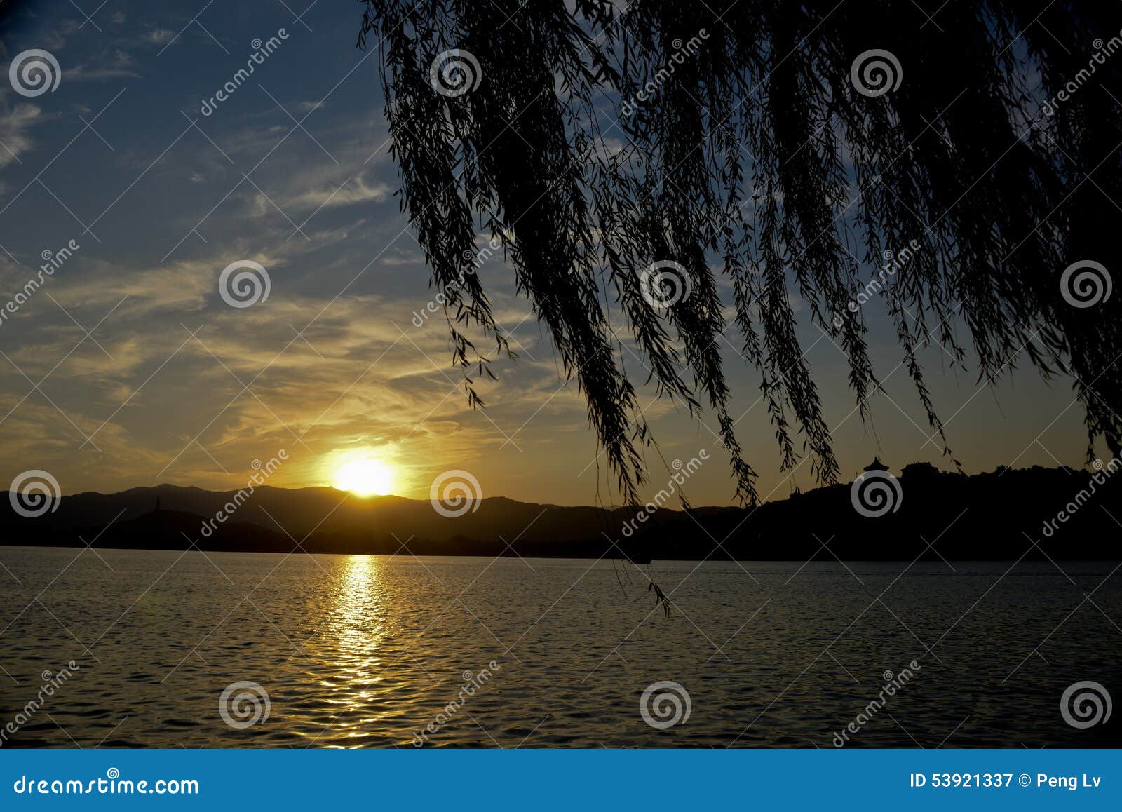 Sparkling Sunset Glow of the Summer Palace Stock Image - Image of ...