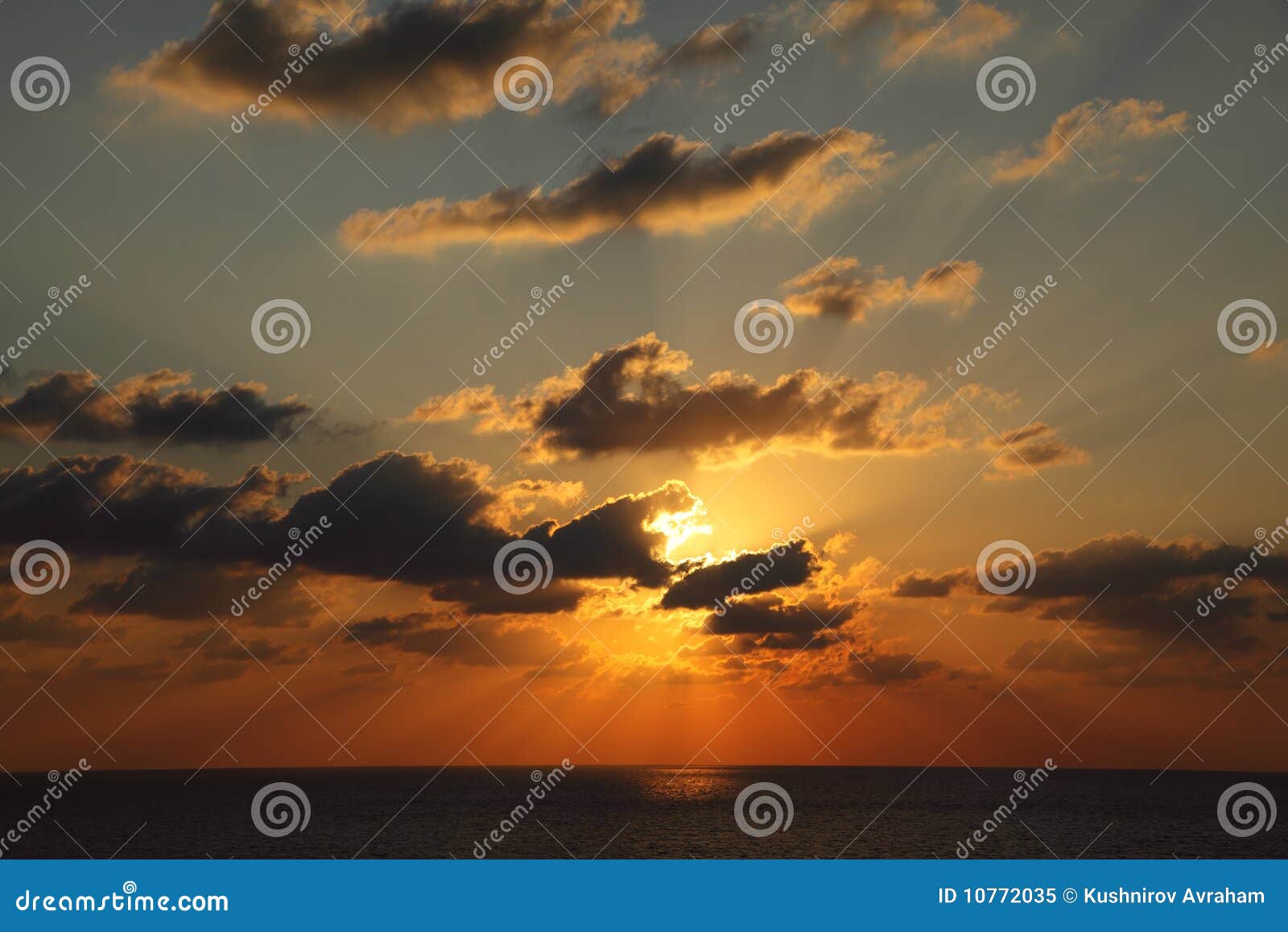 Sparkling Sunset in the Summer Stock Image - Image of blue, bright ...