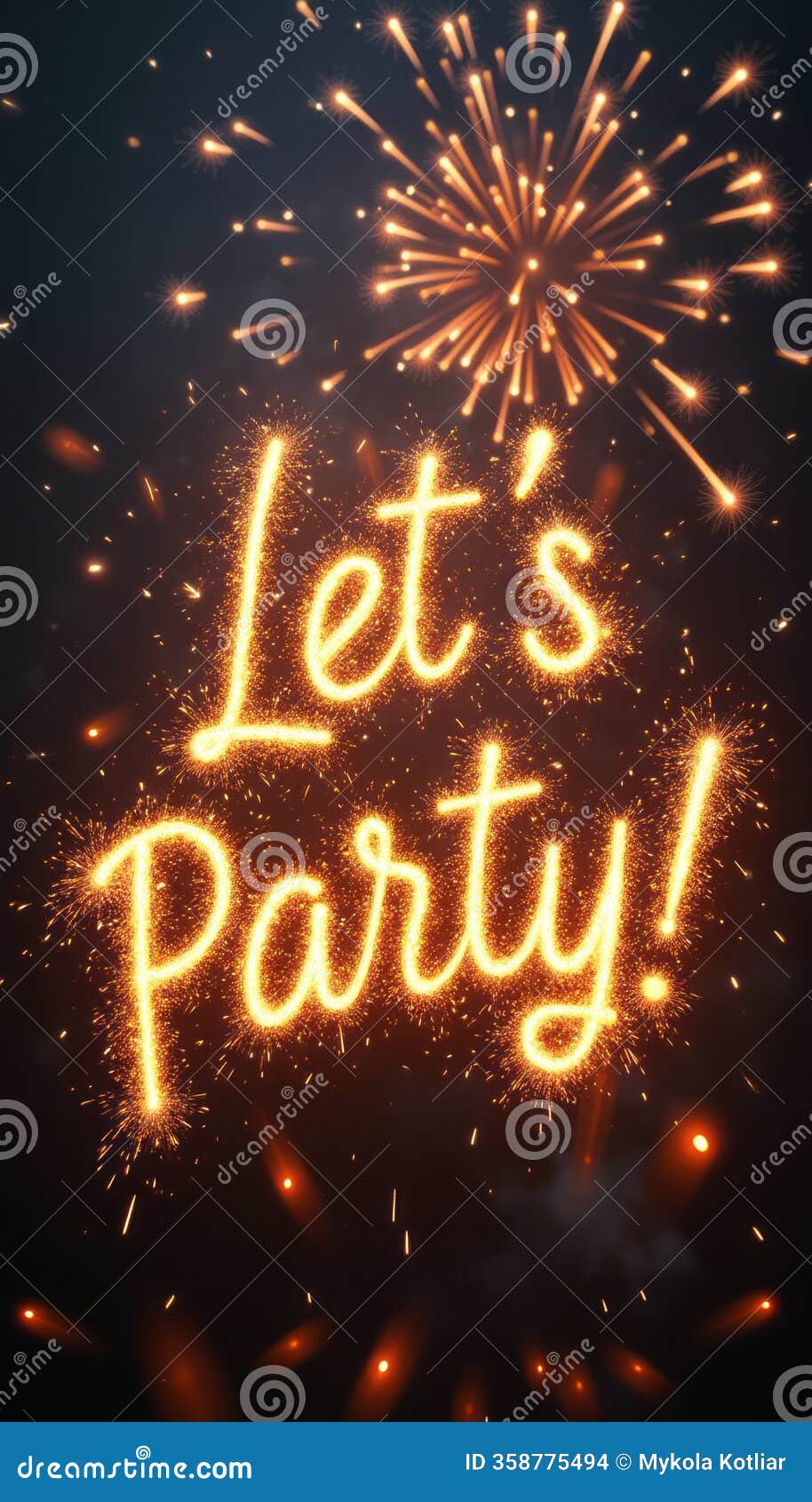 Lets Party Hard. Portrait Of Cheerful Positive People And Bachelorette ...