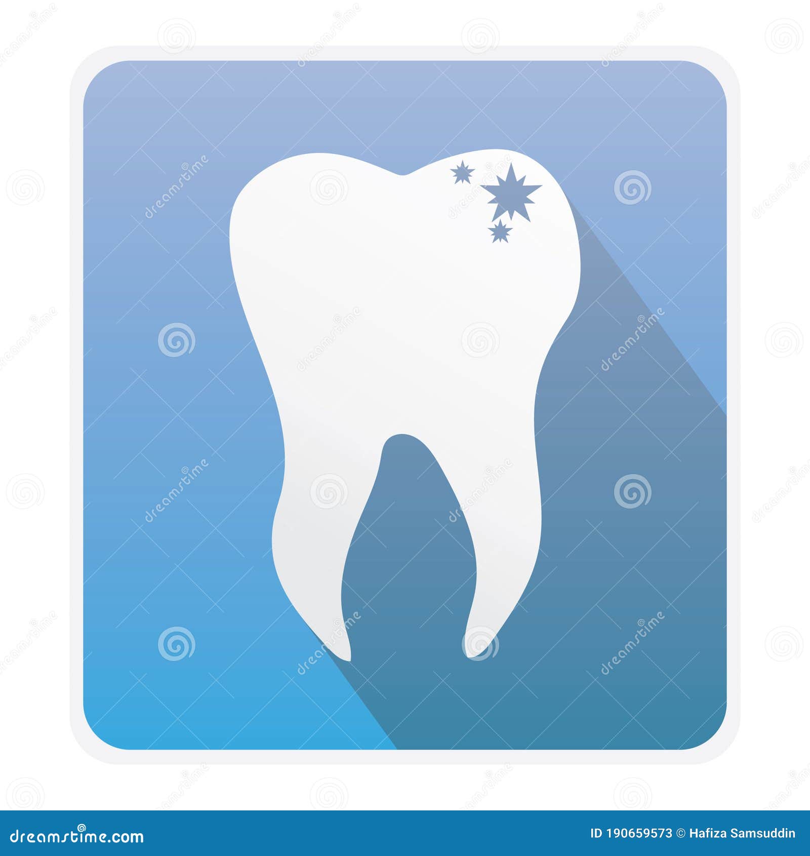 Sparkling Tooth Molar Cartoon Character Holding A Toothbrush With A ...