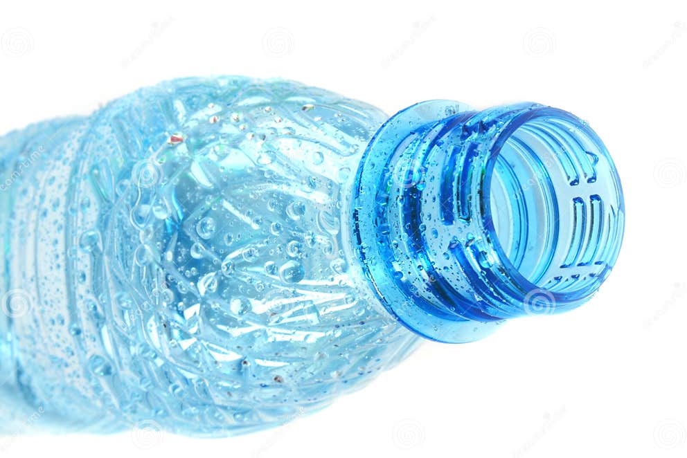 Sparkling Water with Drops Isolated Stock Photo - Image of fluid, life ...