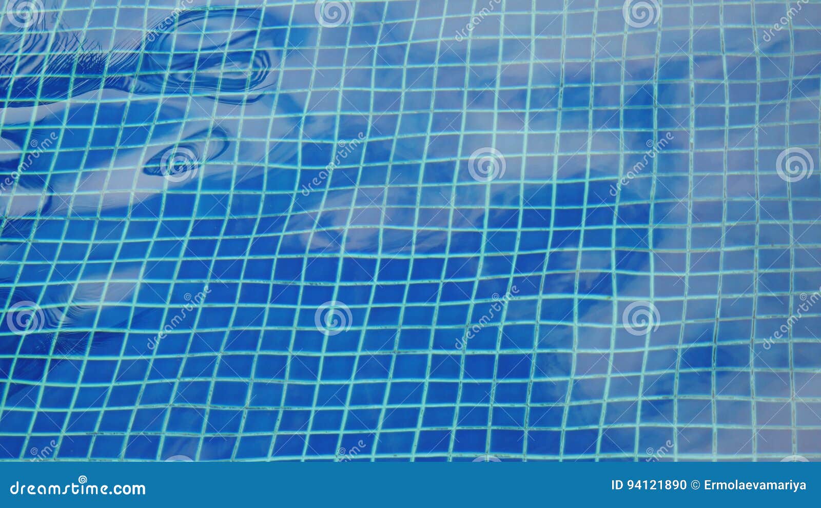 Sparkling Water Loops in a Swimming Pool Stock Photo - Image of ...