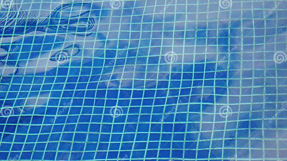 Sparkling Water Loops in a Swimming Pool Stock Photo - Image of ...