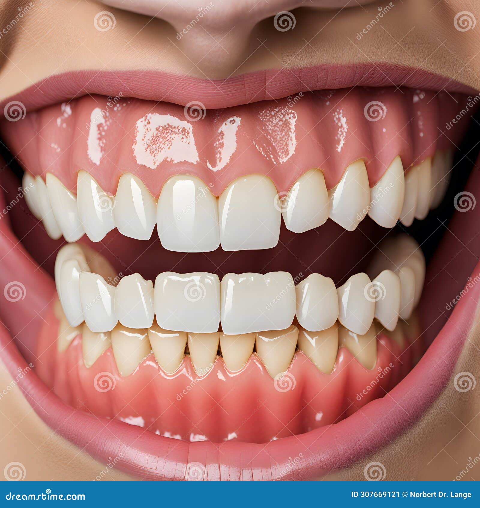 Sparkling White Teeth, Ai-generatet Stock Image - Image of cosmetic ...