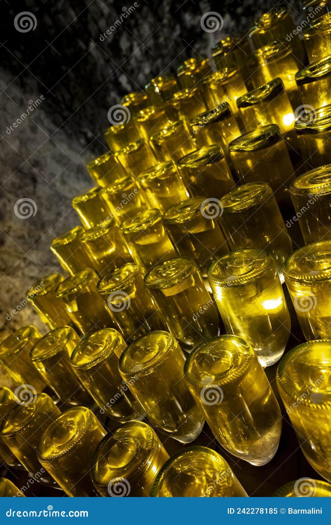 Sparkling Wine Production by Traditional Method in Underground Cellars ...