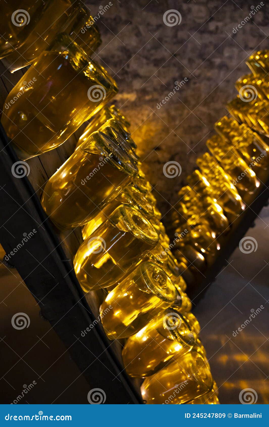 Sparkling Wine Production by Traditional Method in Underground Cellars ...