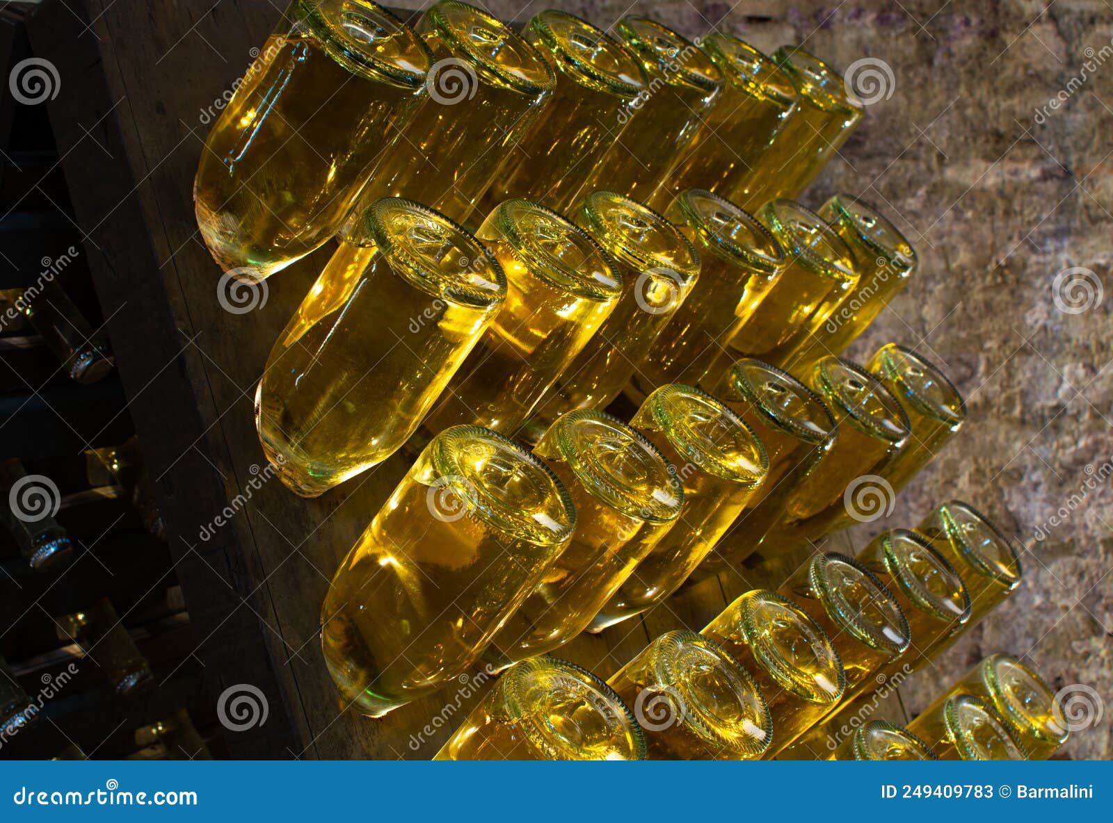 Sparkling Wine Production by Traditional Method in Underground Cellars ...