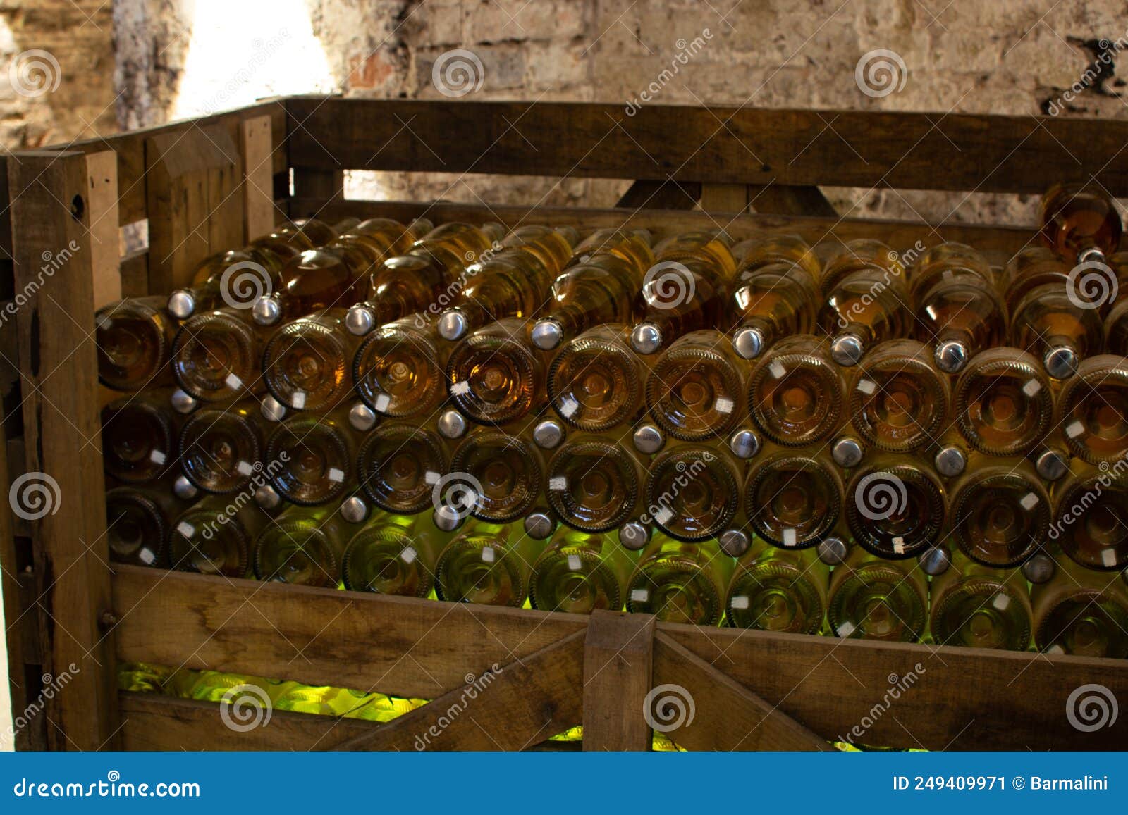 Sparkling Wine Production by Traditional Method in Underground Cellars ...