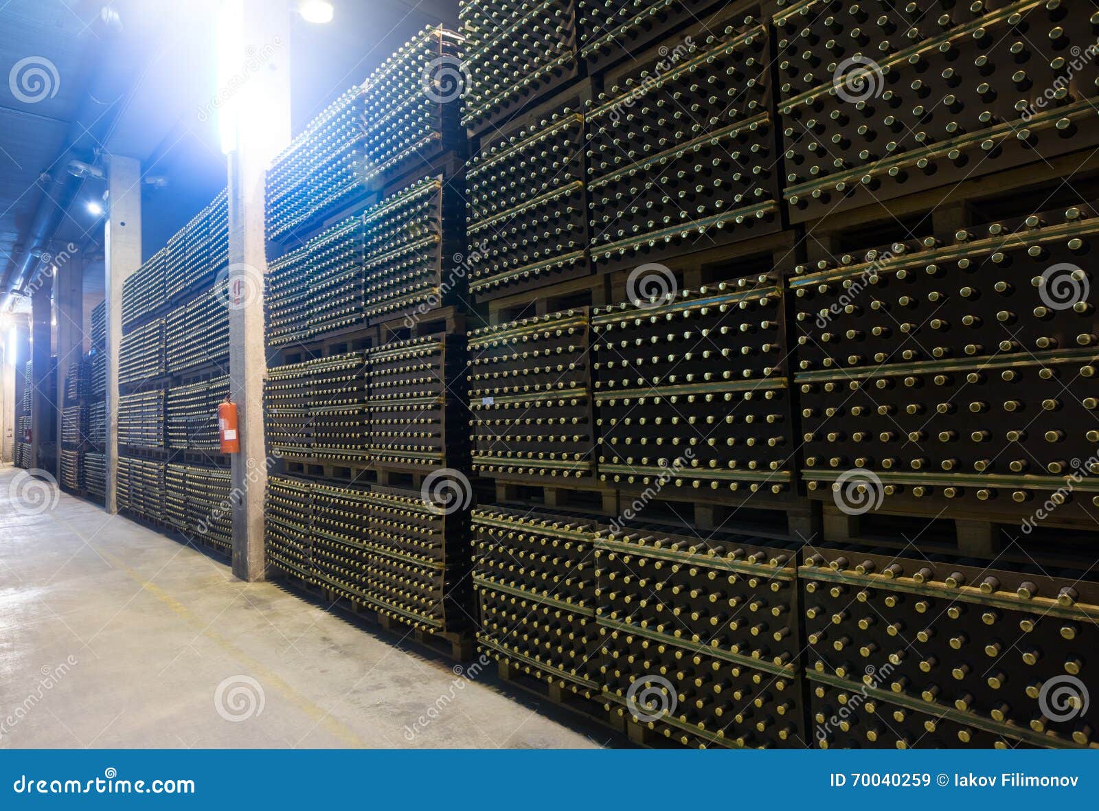 Sparkling Wine Secondary Fermentation Process Stock Image - Image of ...