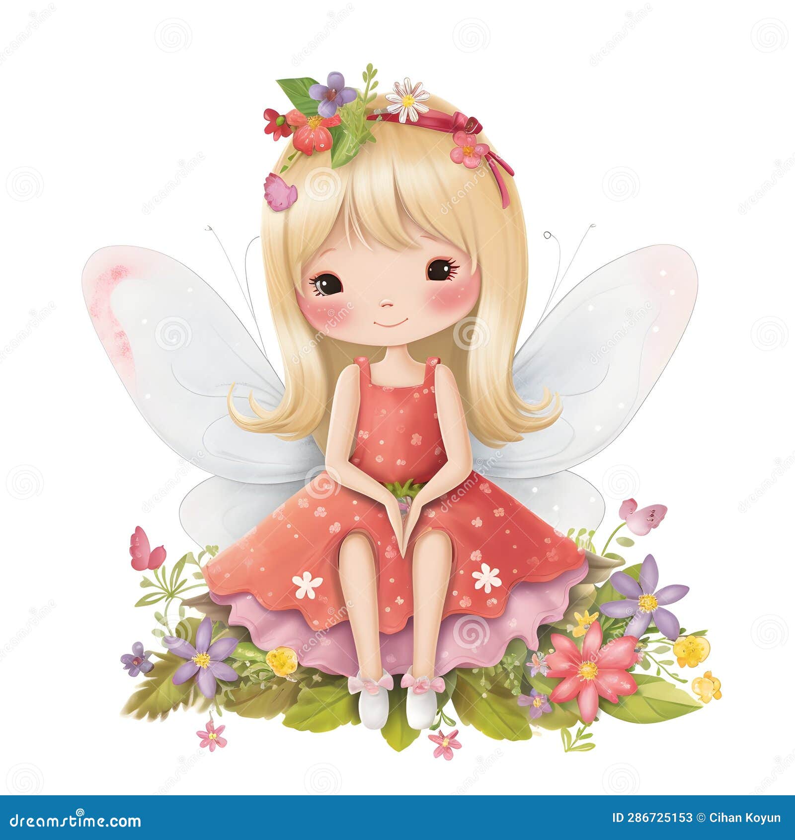 Sparkling winged sprite stock illustration. Illustration of rainbow ...