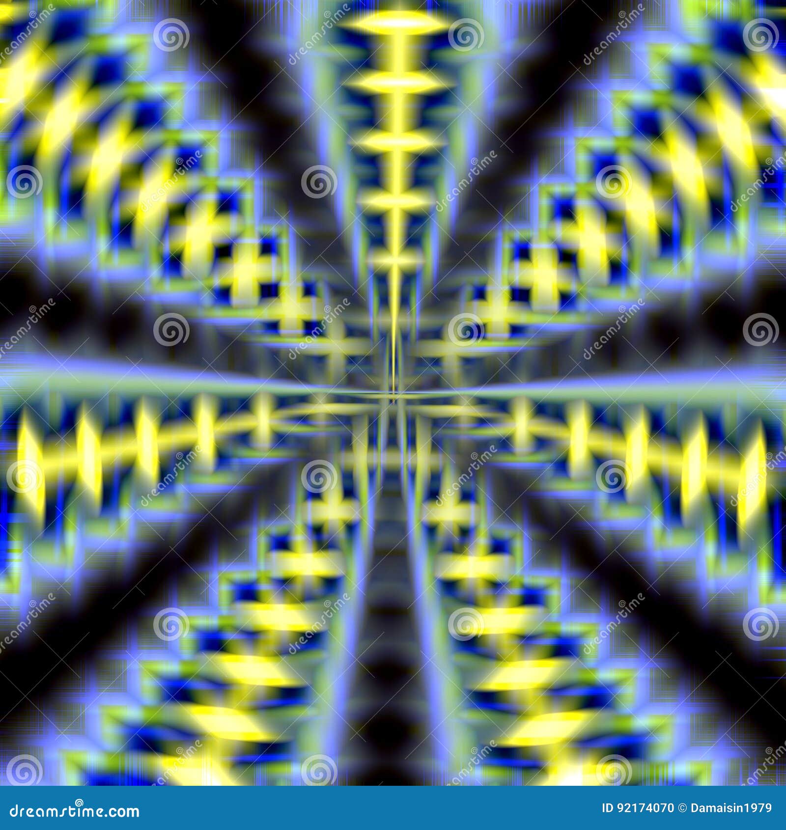 Sparkling Yellow Lights, Abstract Background Stock Illustration ...