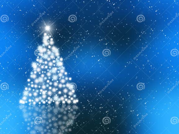 Sparkly Christmas tree stock illustration. Illustration of christmas ...