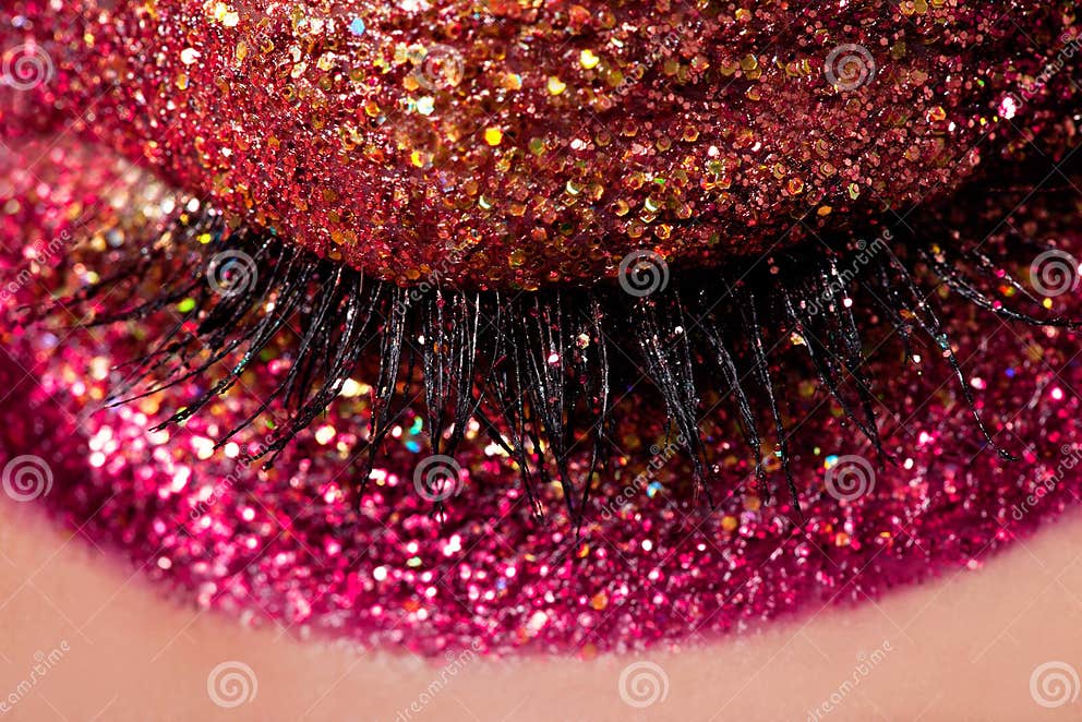 Sparkly Eyeshadow stock photo. Image of girl, eyelids - 17339896